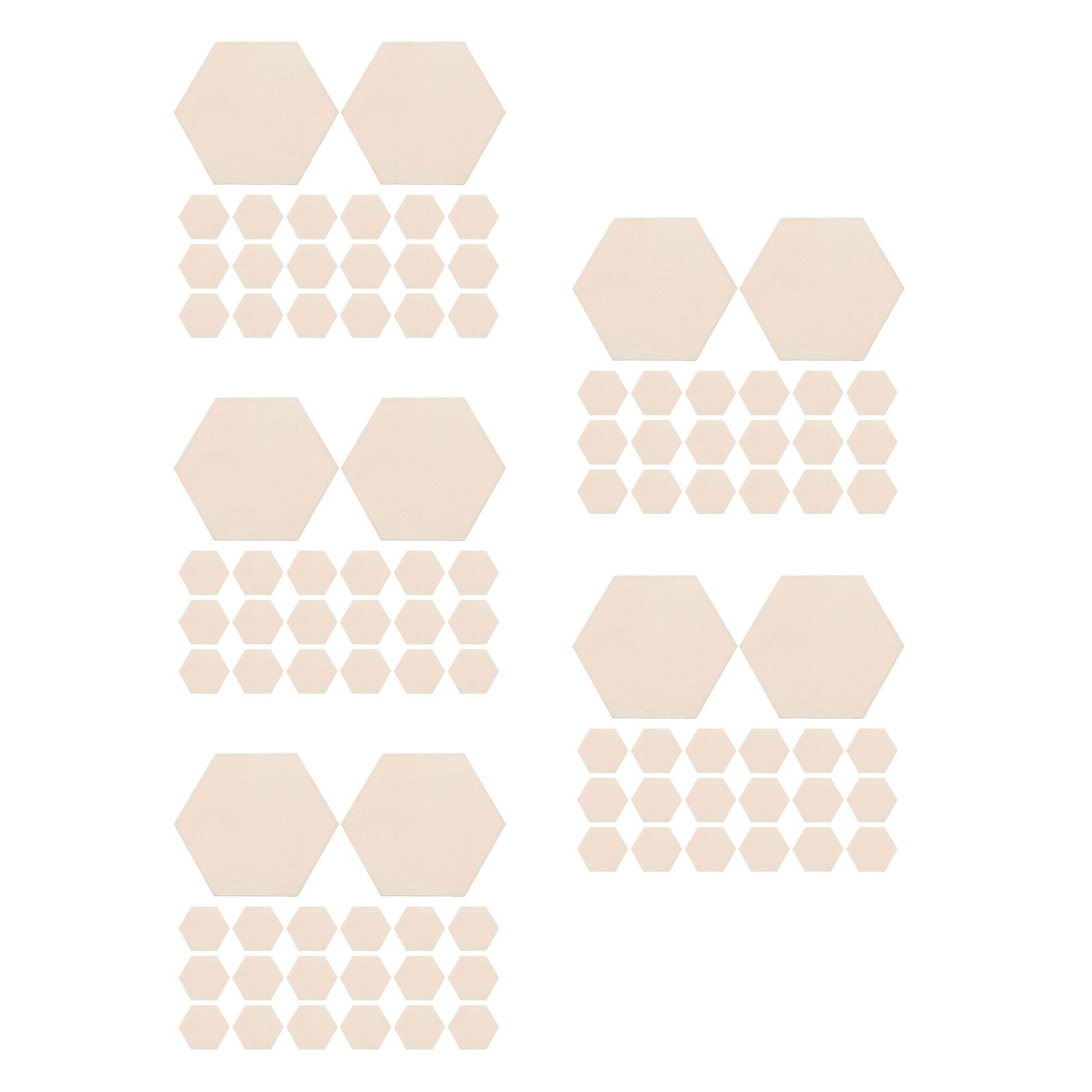 Masteelf 500 pcs Hexagon Wood Panels For Diy Crafts Diy Wood Decor ...