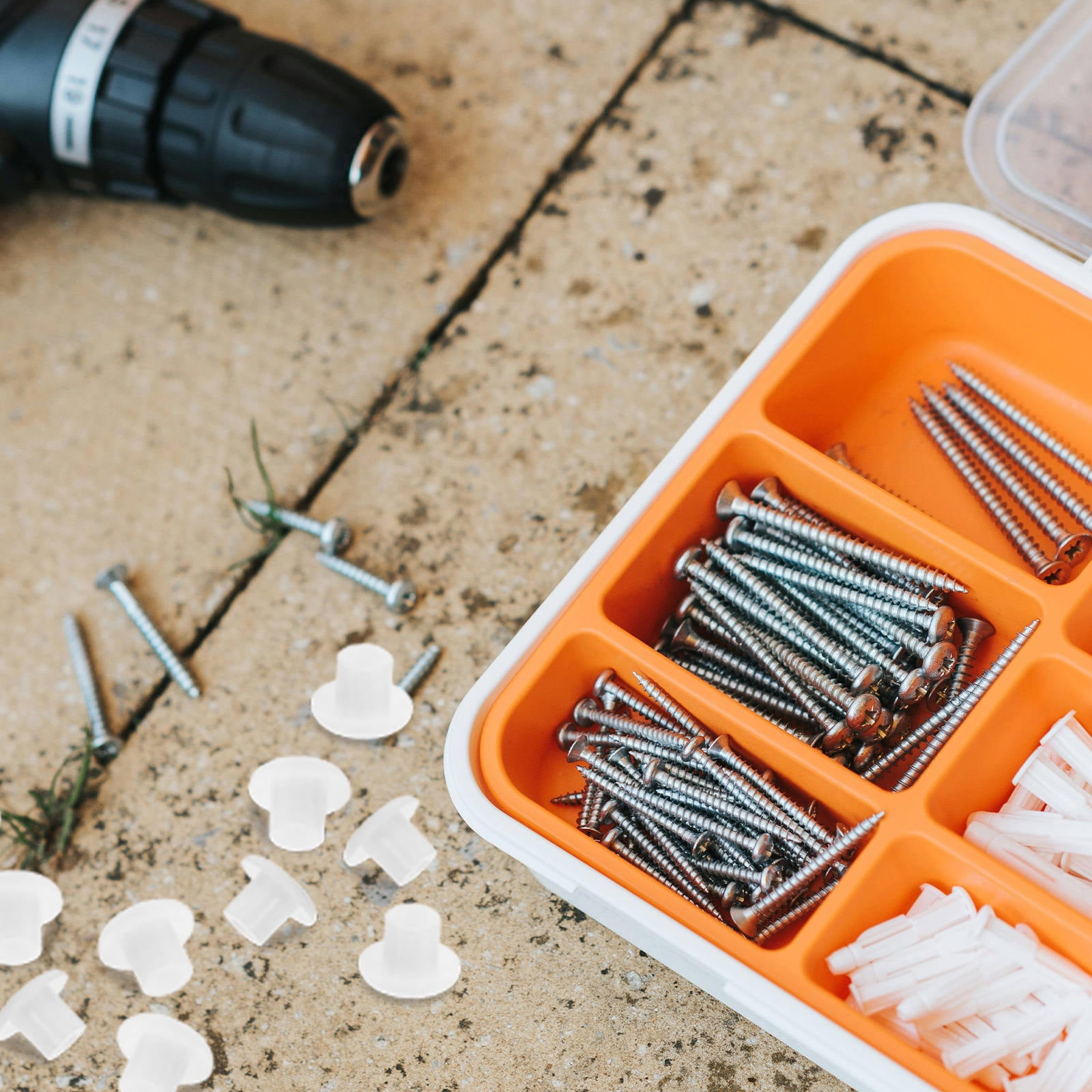 Masteelf 500pcs Plastic Hole Plugs Round Screw Covers Screw Hole Cover ...