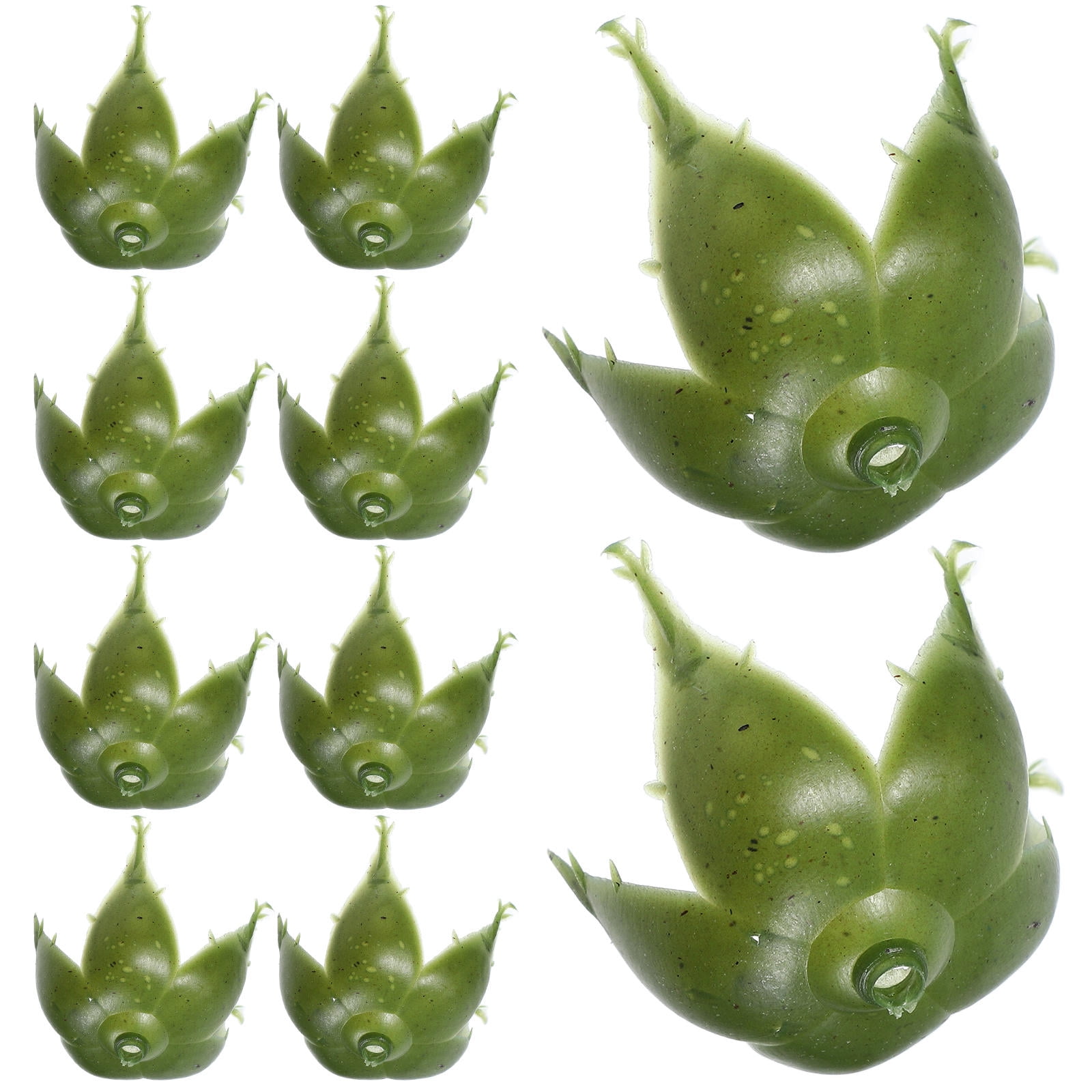 50pcs Durable Plastic Green Calyxes for DIY Realistic Rose Flowers and Floral Arrangements ...