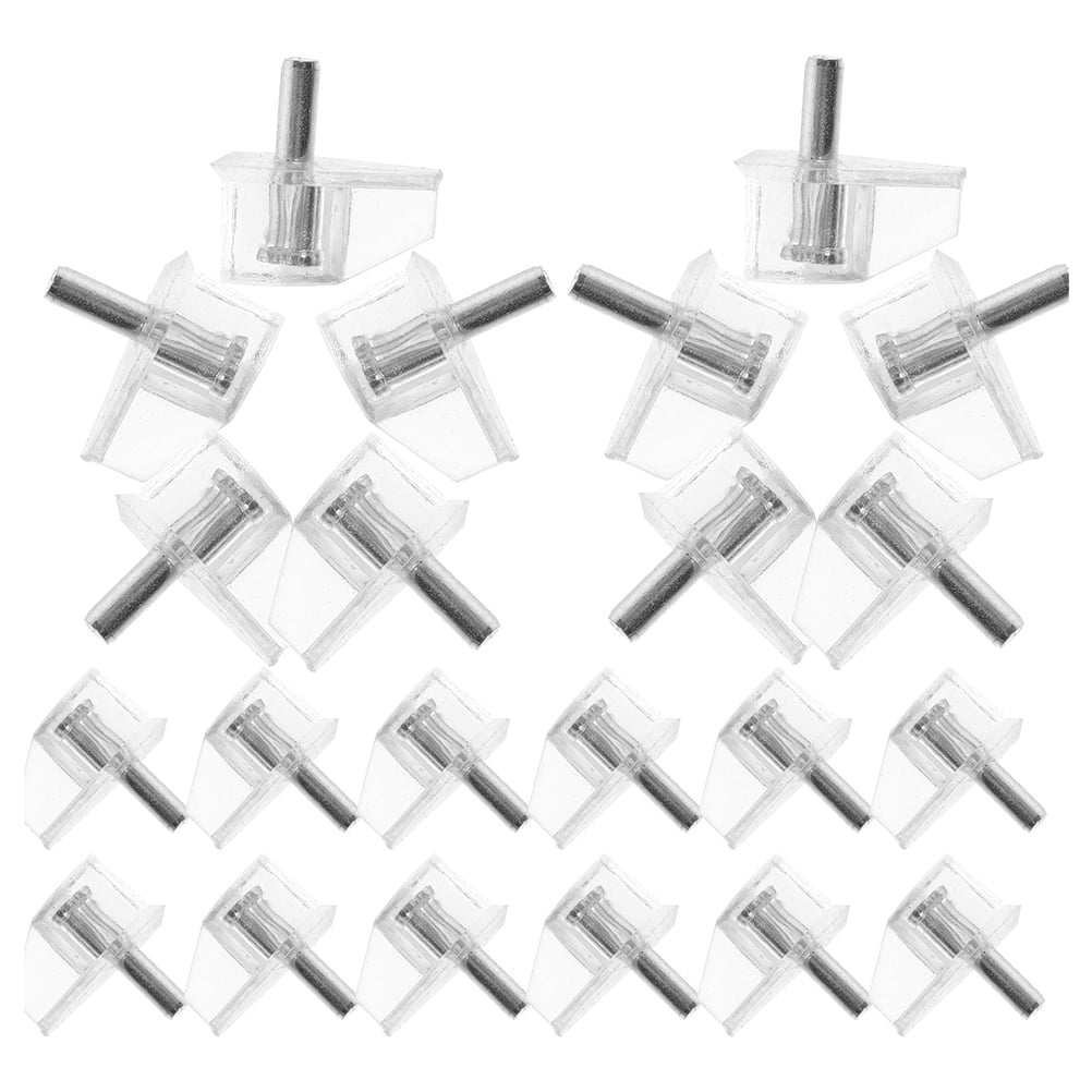 Masteelf 50pcs Clear Plastic Shelf Support Pegs Shelf Holders ...