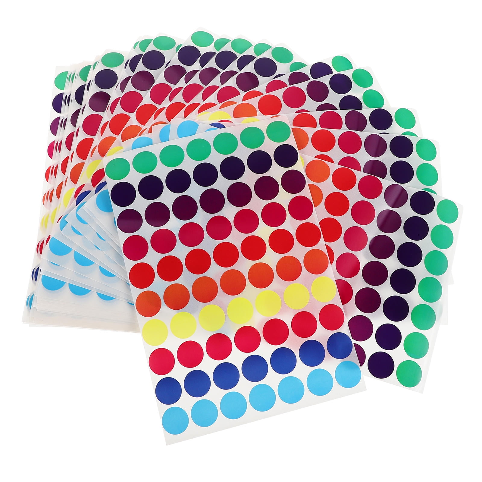 Masteelf 50pcs Dot Stickers Labels Round Colored Dot Stickers Colorful ...