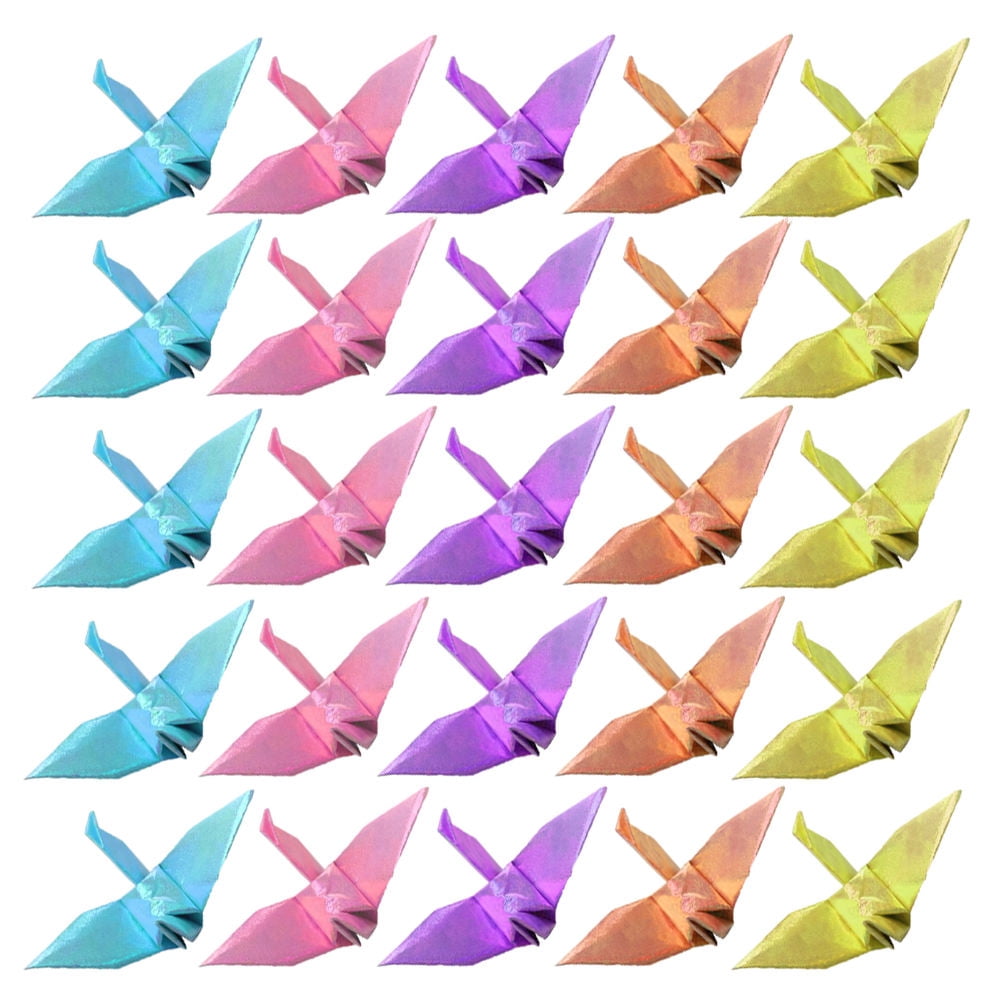 Masteelf 50pcs Origami Crane Decor Origami Crane Anniversary Decals ...