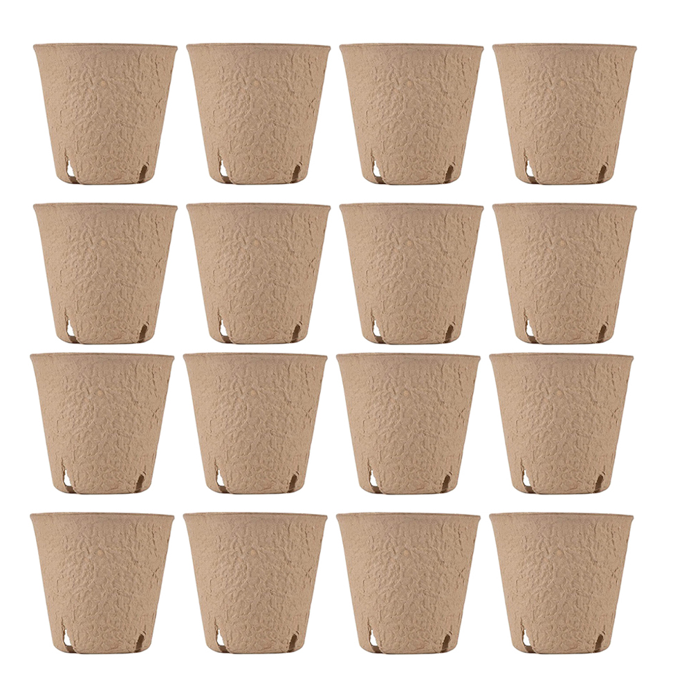 Masteelf 50pcs Peat Plant Pots Round Plant Paper Pulp Germination ...