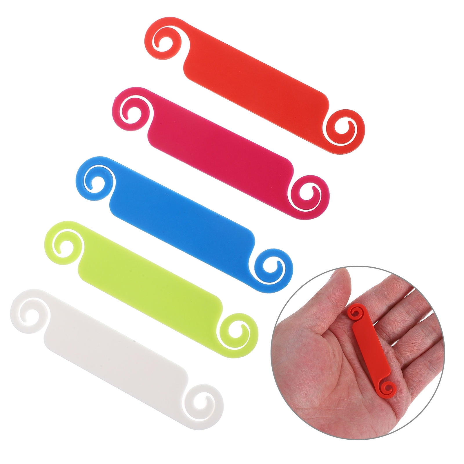 Masteelf 50pcs Reusable Wire Labels ID Card Holder Cable Management ...