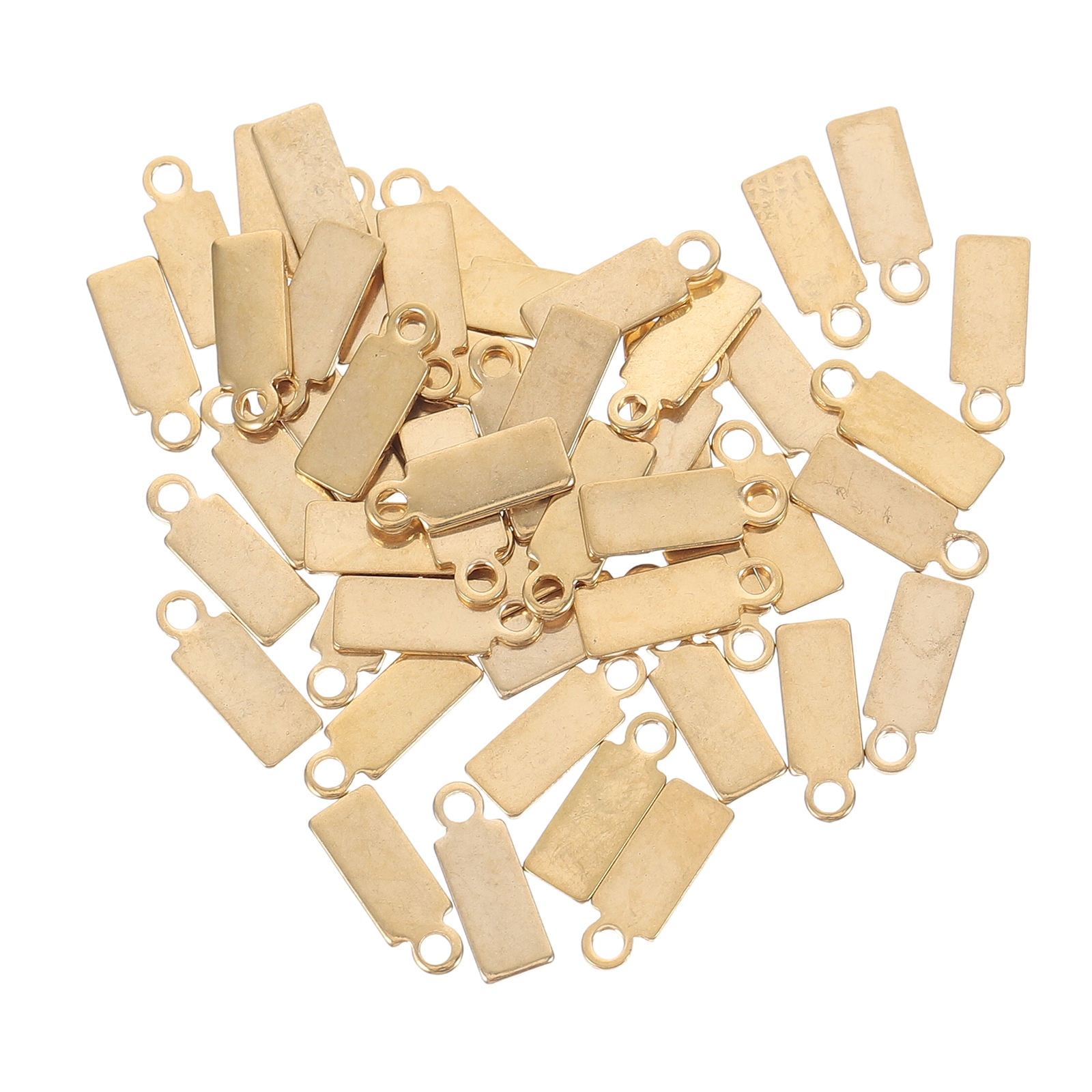 Masteelf 50pcs Stainless Steel Rectangle Stamping Blanks Blank Stamping ...