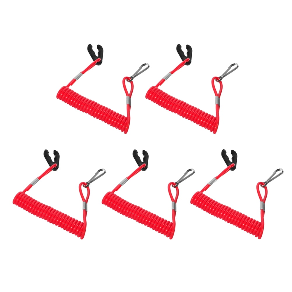 Masteelf 5PCS Universal Boat Motor Emergency Pull Cord Safety Lanyard ...