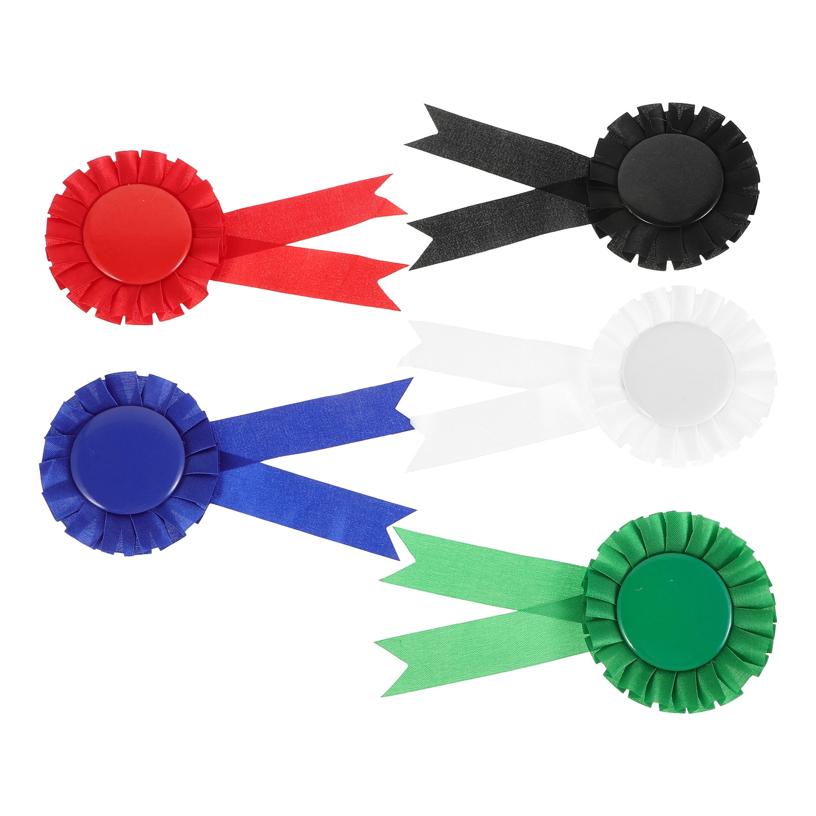 Masteelf 5Pcs Blank Achievement Awards Rosette Ribbon Award Medals ...
