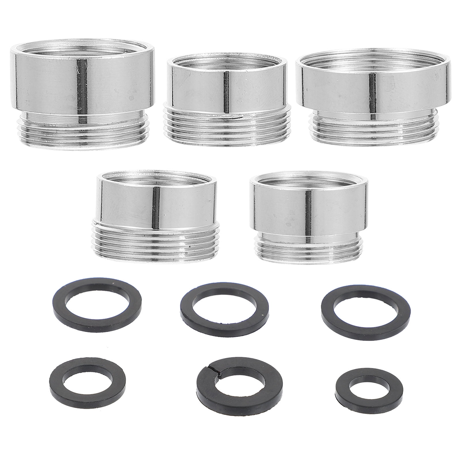 Masteelf 5Pcs Silver Faucet Aerator Adapter for Plumbing Fittings and ...