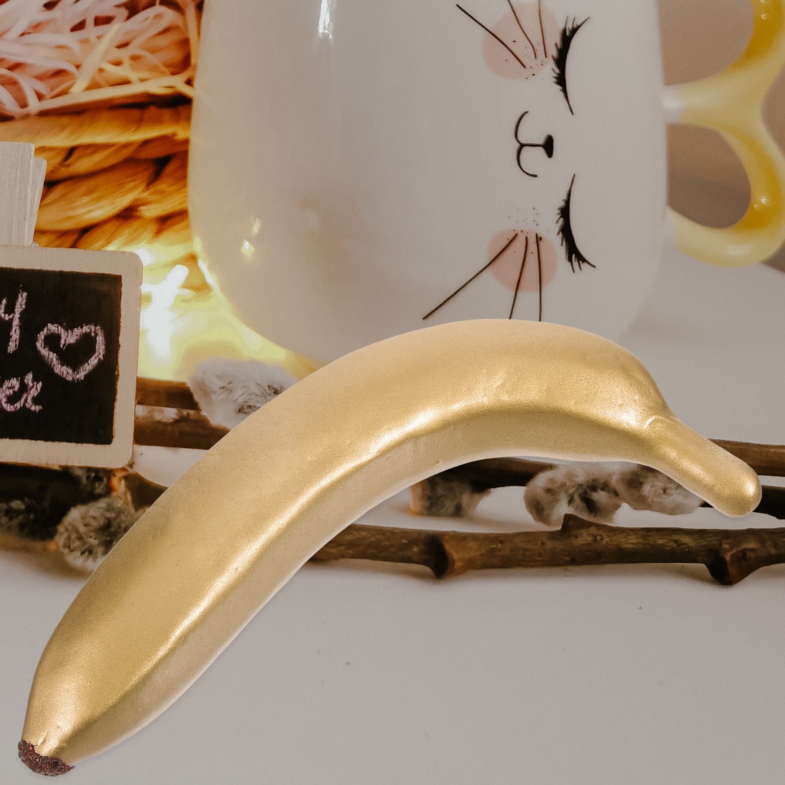 Masteelf 5pcs Artificial Bananas Set Lifelike Fake Banana Models for Home Decor Photo Props and ...