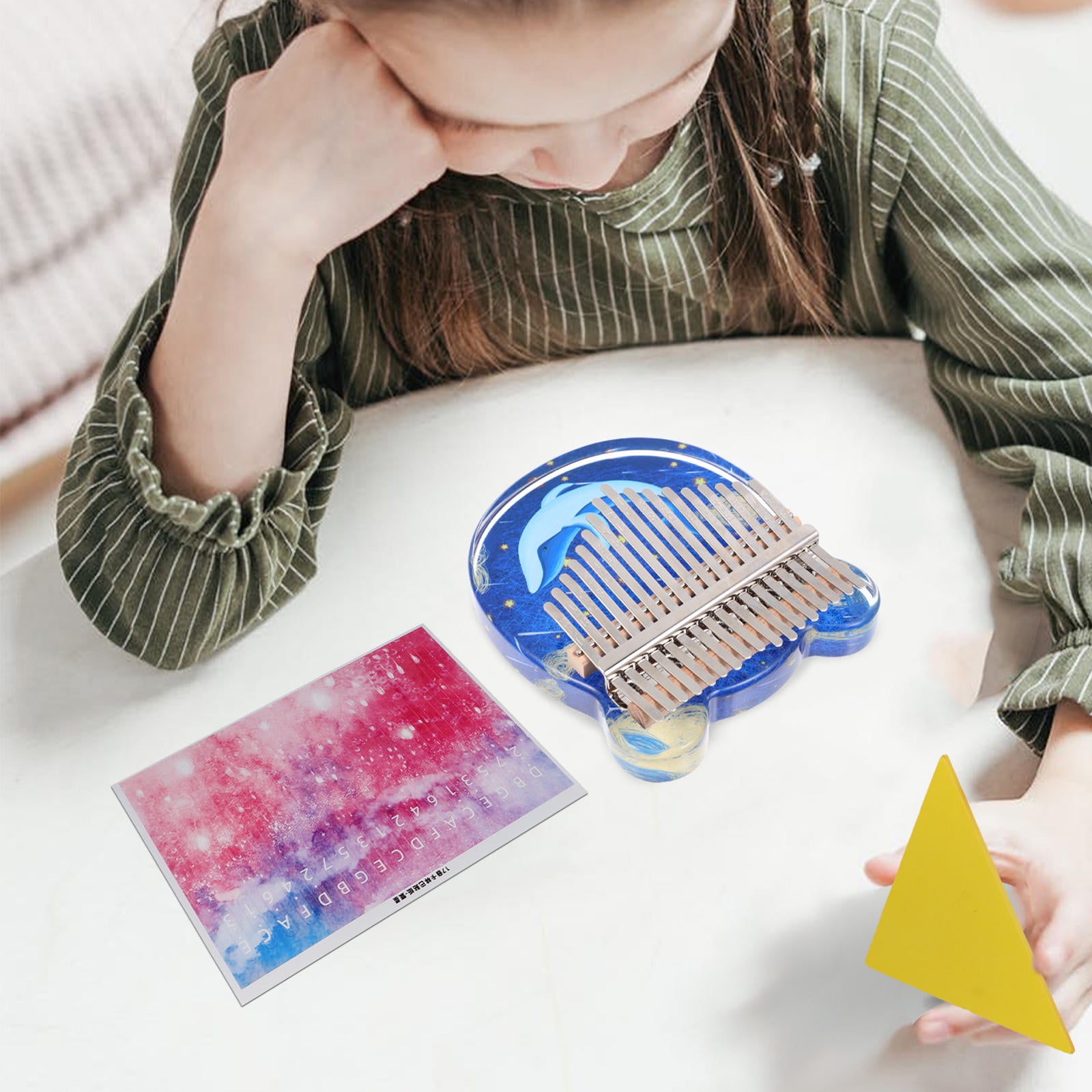 Masteelf 5pcs Beginner Kalimba Note Stickers Thumb Piano Scale ...