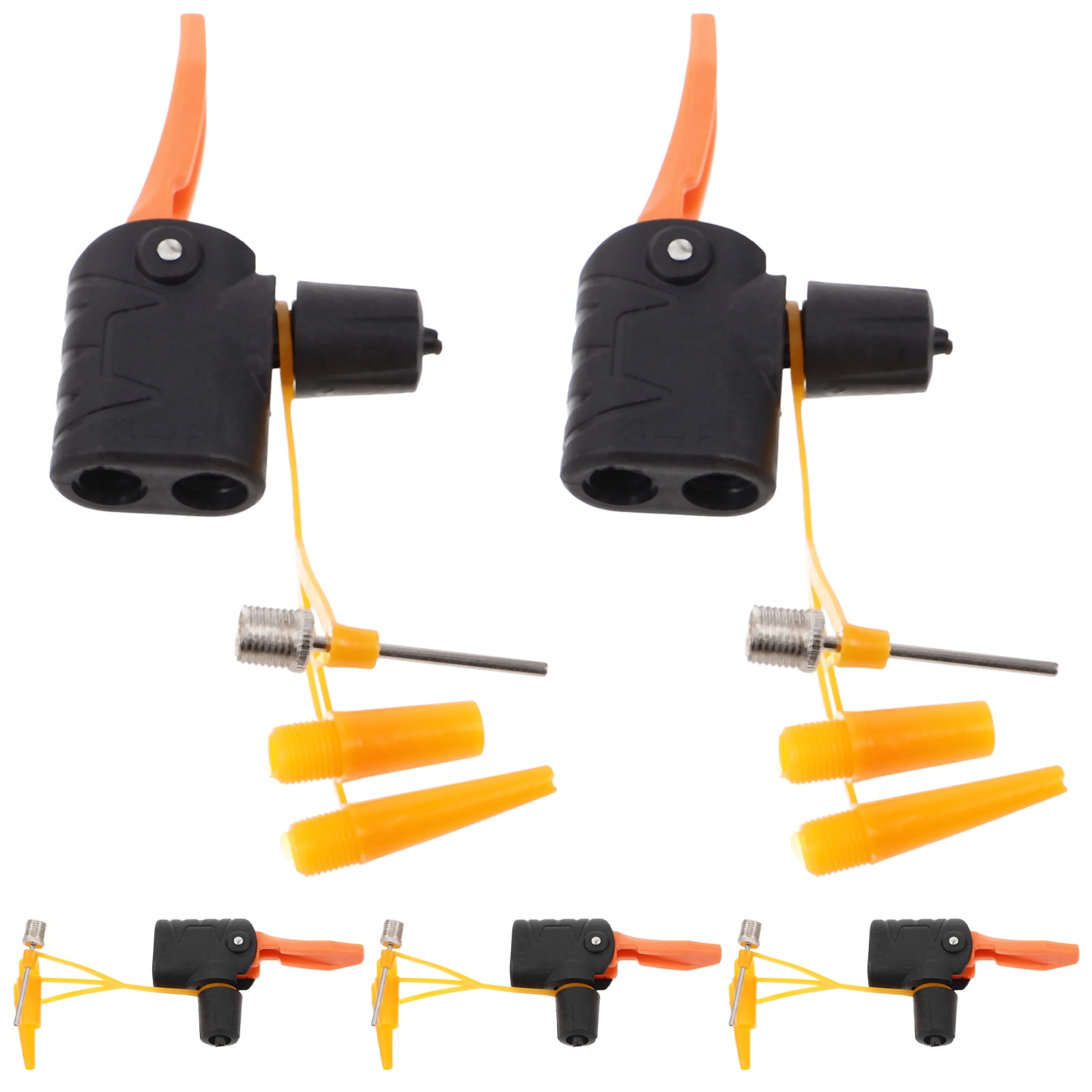 Masteelf 5pcs Bike Tire Inflator Adapter Bike Air Nozzle Dual Valve ...