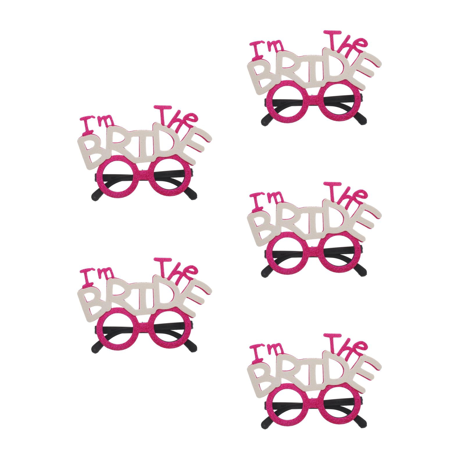 Masteelf 5pcs Bride Glasses Bachelorette Party Favor Glasses Bride ...