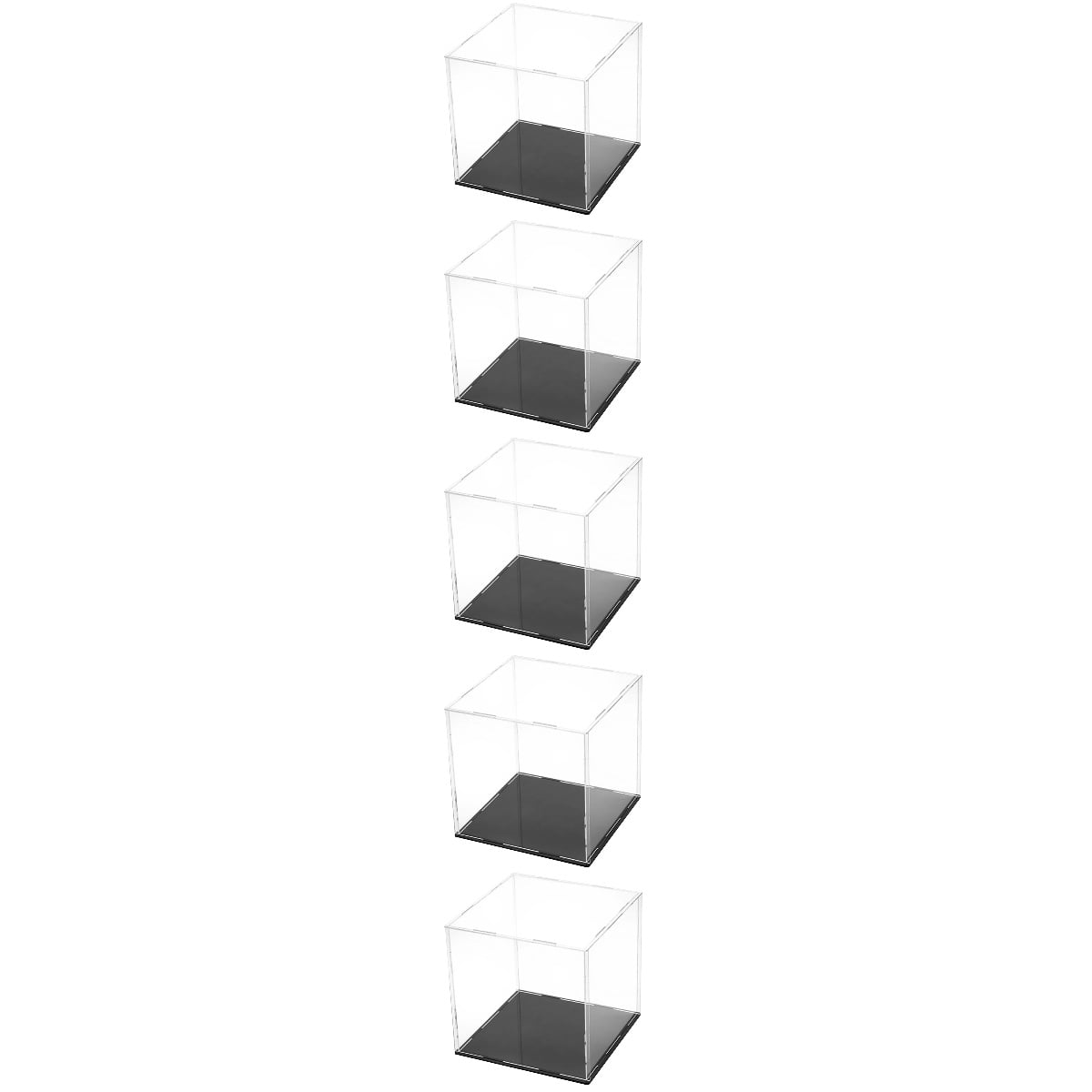 Masteelf 5pcs Clear Acrylic Display Case Action Figures Toy Display Box ...