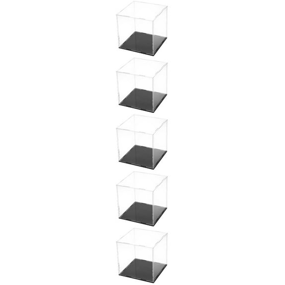 Masteelf 5pcs Clear Acrylic Display Case Action Figures Toy Display Box ...