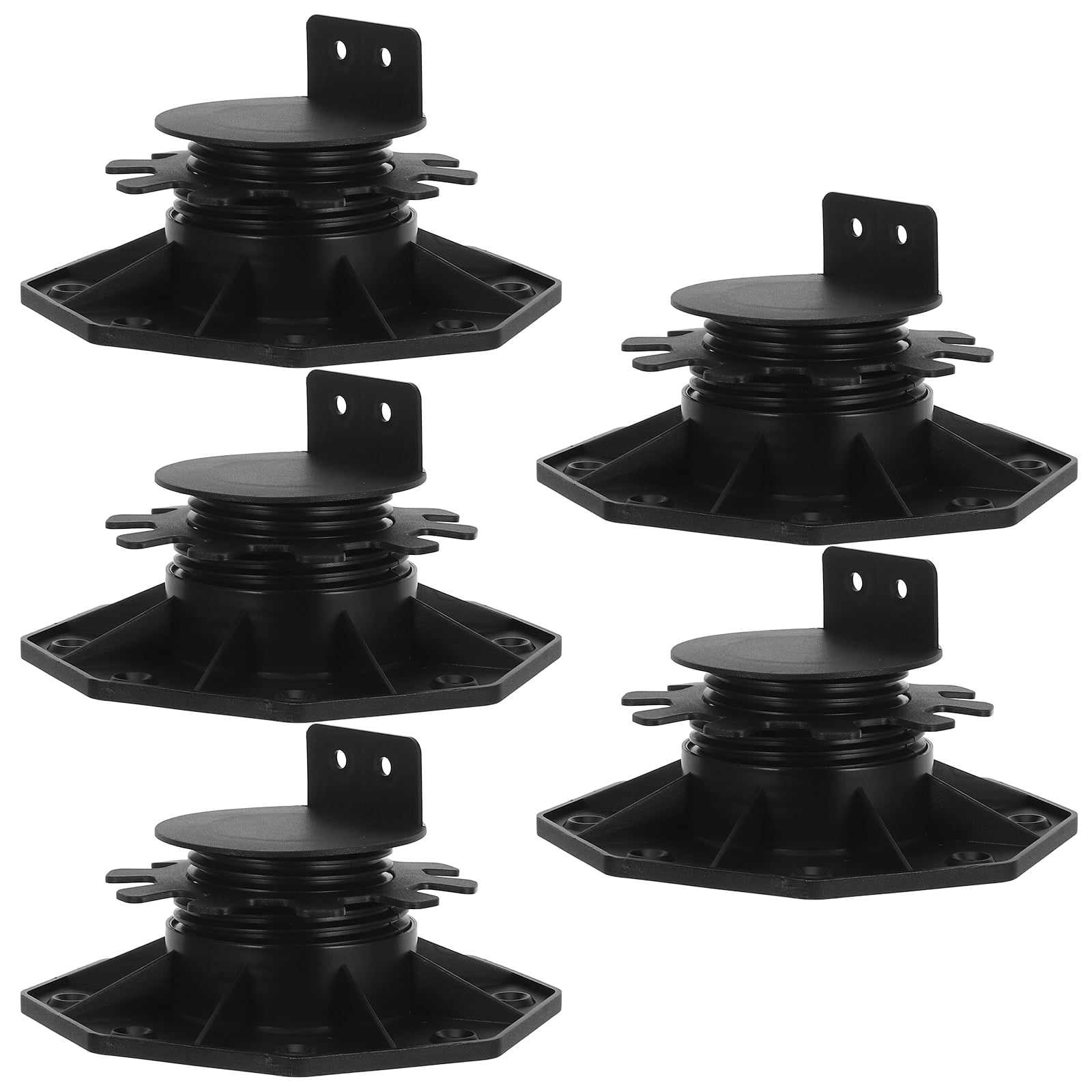 Masteelf 5pcs Deck Support Stands Outdoor Pedestal Adjustable Deck ...