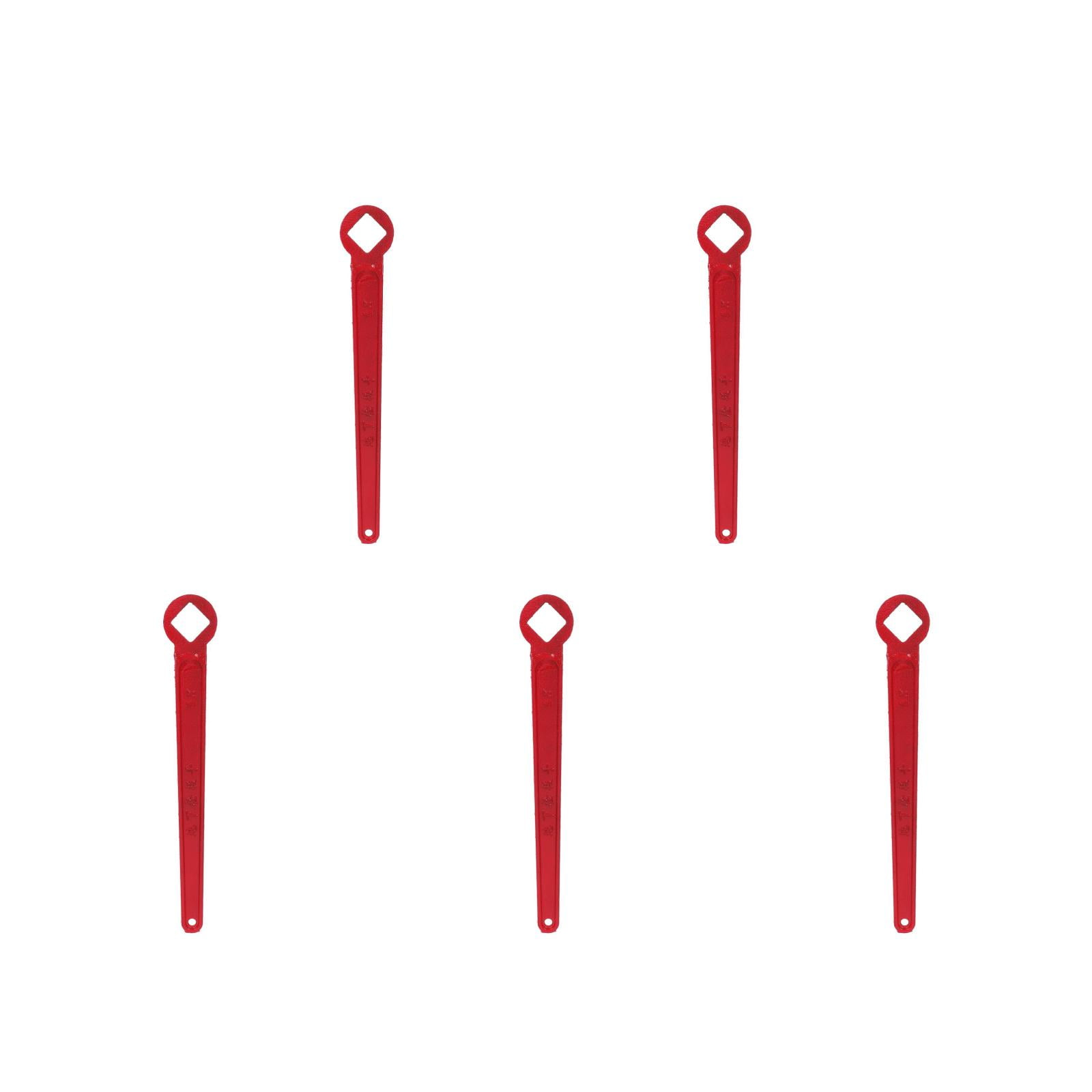 Masteelf 5pcs Durable Cast Steel Fire Hydrant Wrench Adjustable Hydrant ...