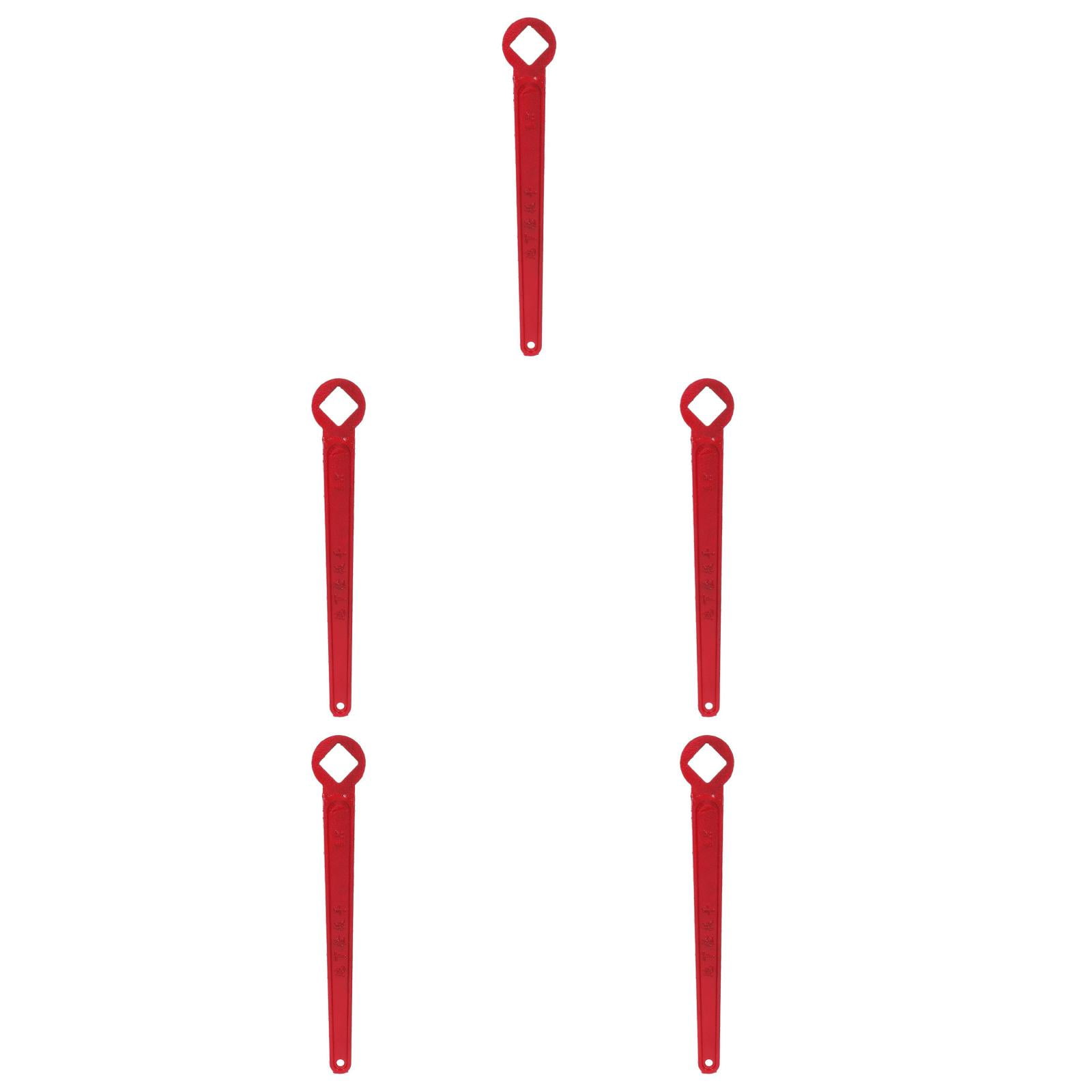 Masteelf 5pcs Durable Cast Steel Fire Hydrant Wrench Adjustable Hydrant ...