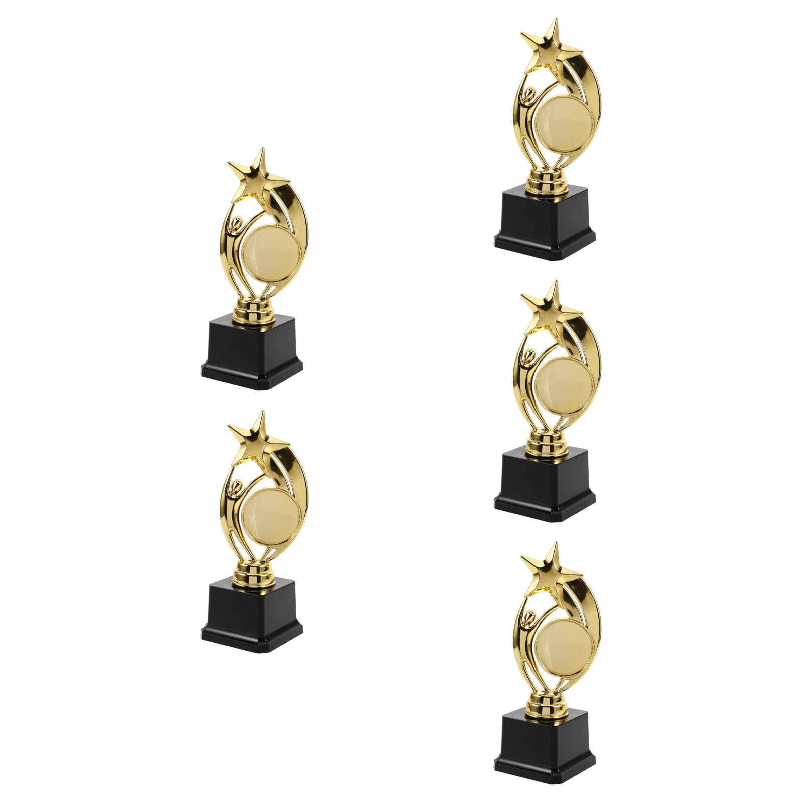 Masteelf 5pcs Gold Award Trophy Plastic Winner Award Statue Kids Winner ...