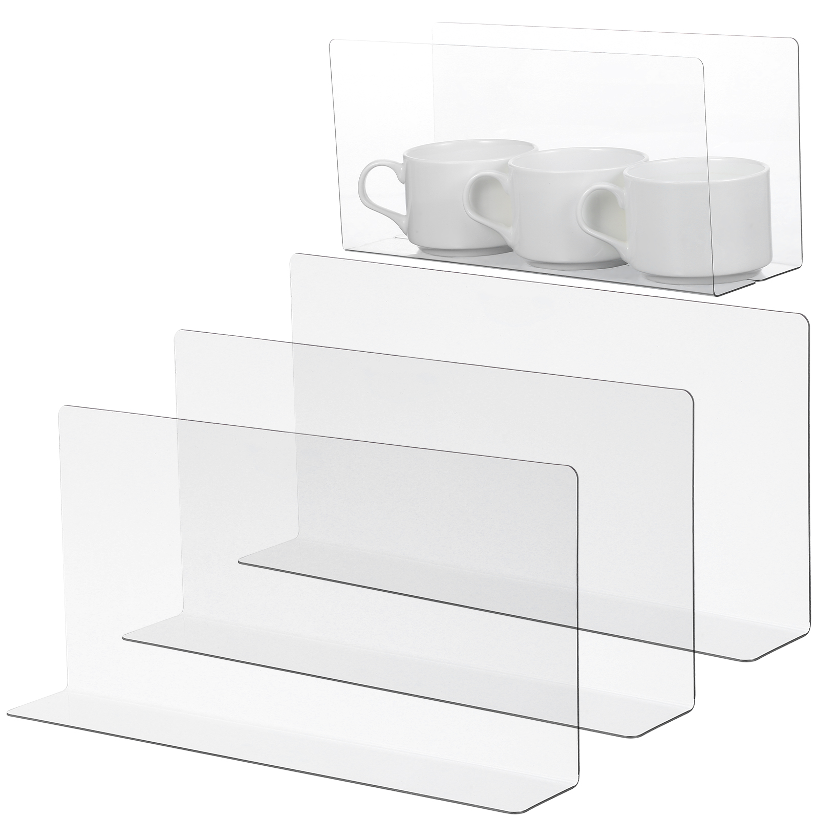 Masteelf 5pcs Goods Separators L-shaped Shelf Divider Supermarket ...