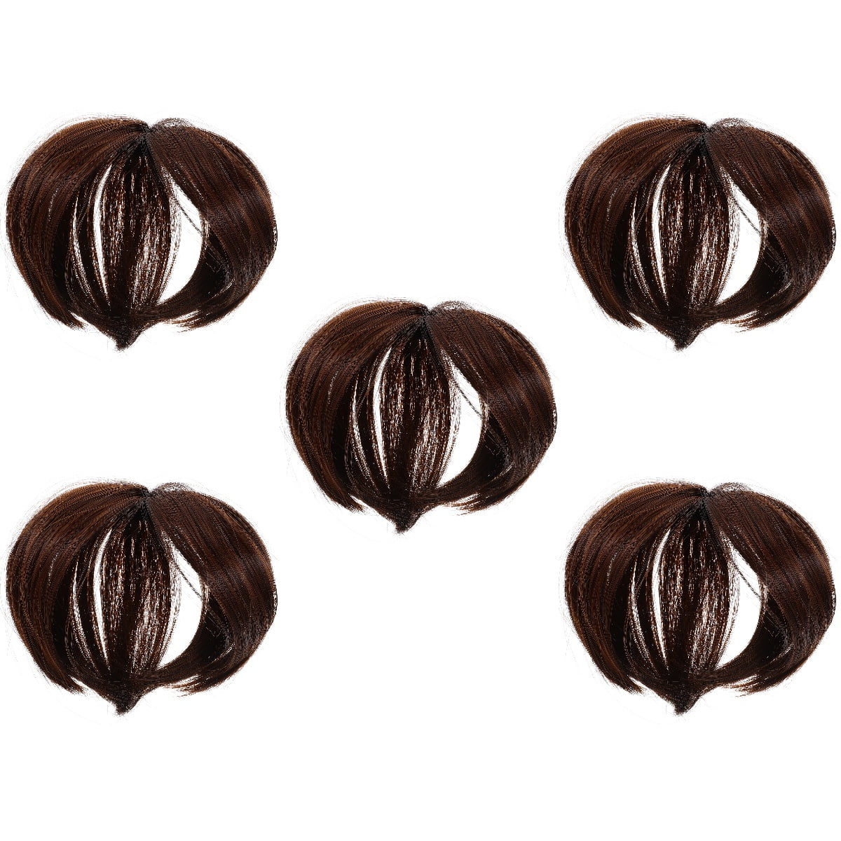 Masteelf 5pcs Hair Piece Clip On Topper Thinning Hair Women Fiber ...