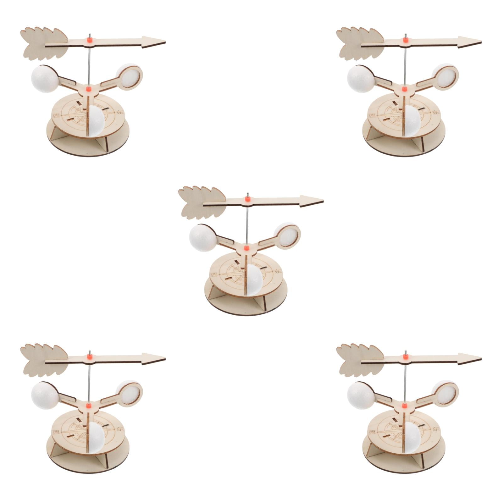 Masteelf 5pcs Kids DIY Wind Vane Science Kit Educational Weather Toy ...