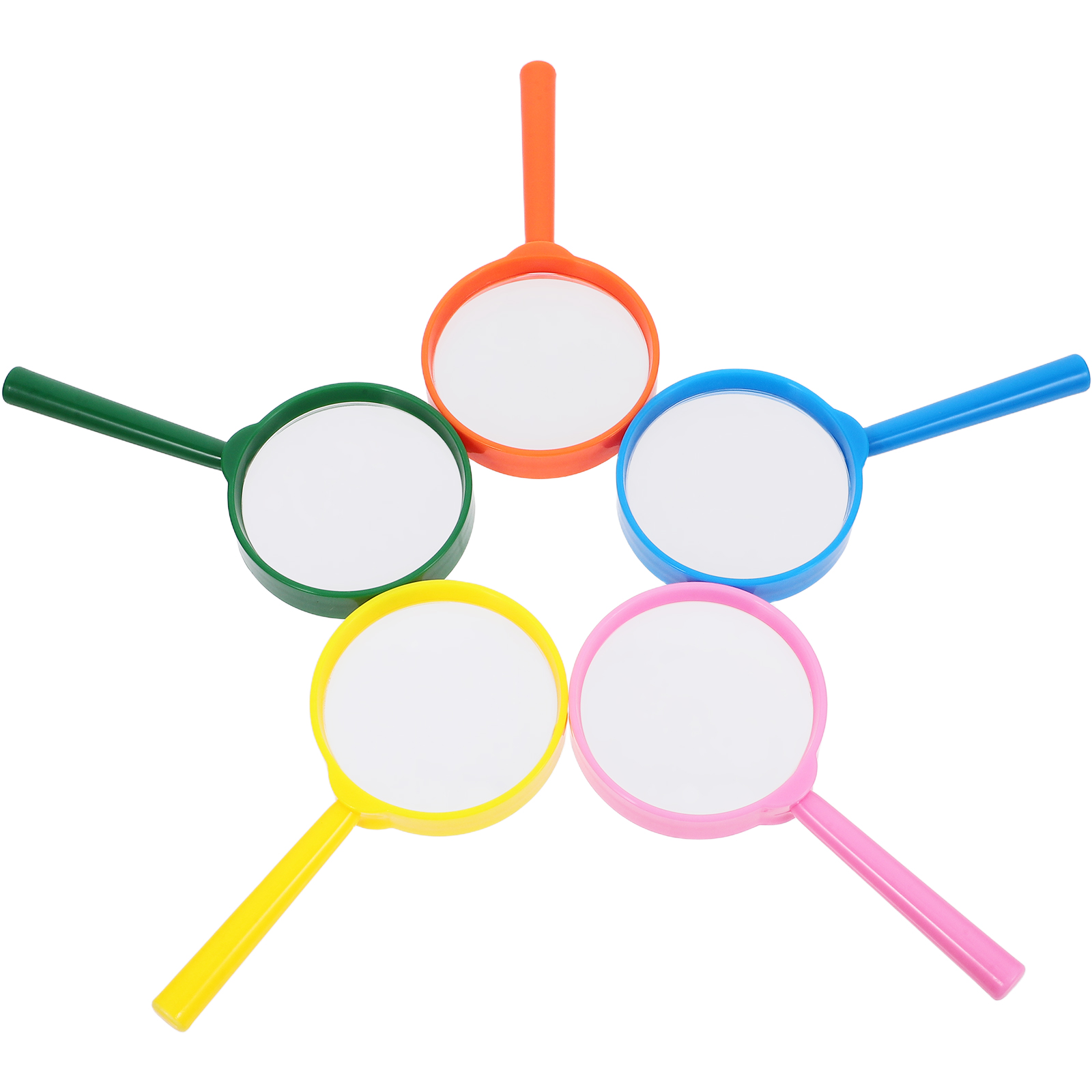 Masteelf 5pcs Kids Glasses 3X Mini Plastic Magnifiers Colorful Hand ...