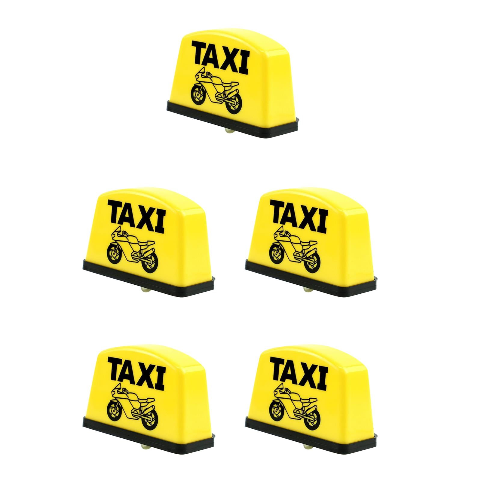 Masteelf 5pcs Led Car Top Light 12v Taxi Sign Cab Lights Yellow Shell ...