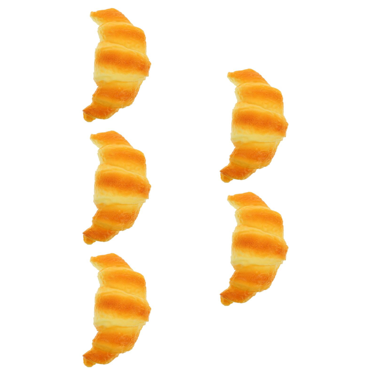 Masteelf 5pcs Lifelike Croissant Artificial Food Display Props ...
