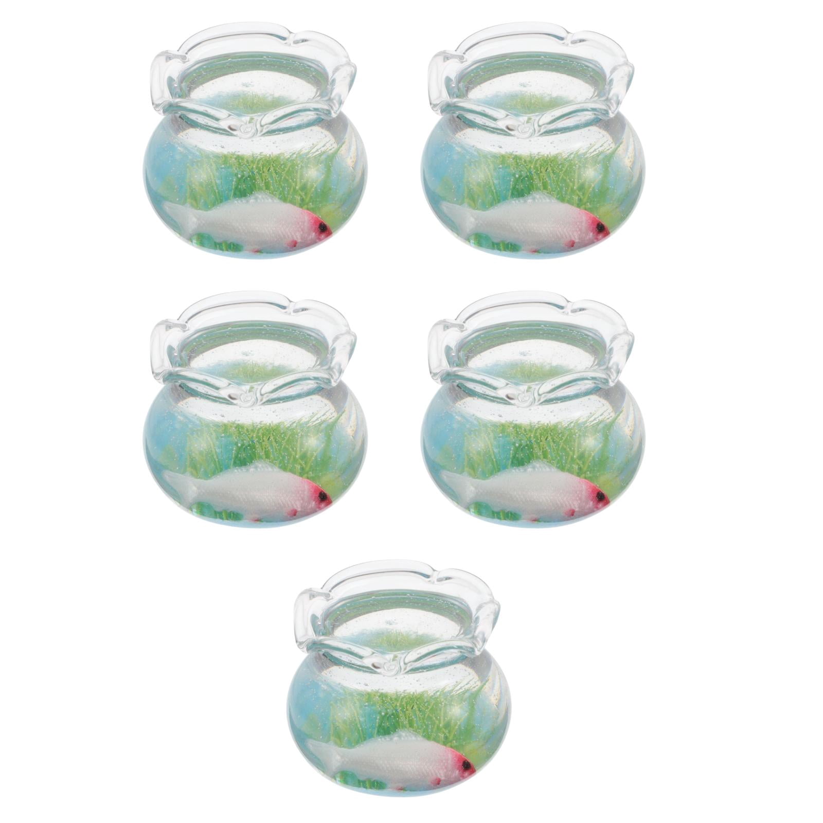 Masteelf 5pcs Mini Fish Figurines Miniature Fish Tank Decor Dollhouse ...