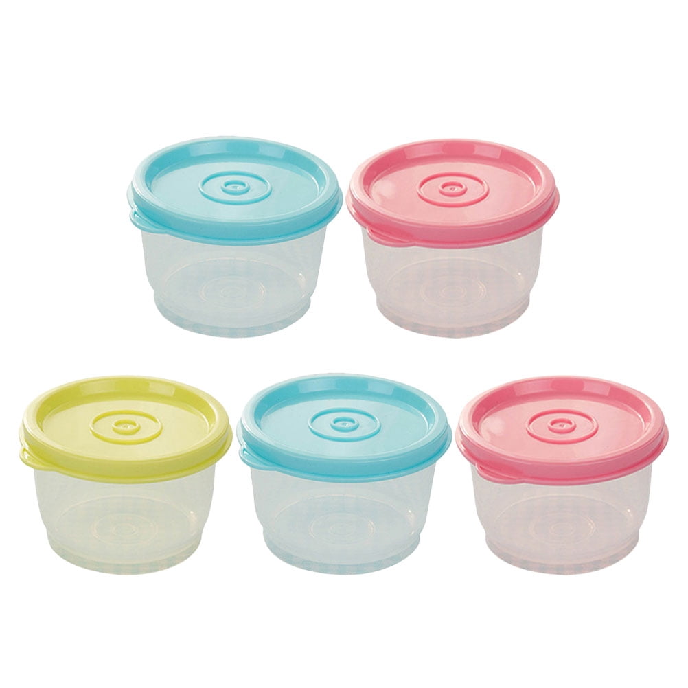 Masteelf 5pcs Mini Plastic Food Storage Containers Leakproof Baby Food ...