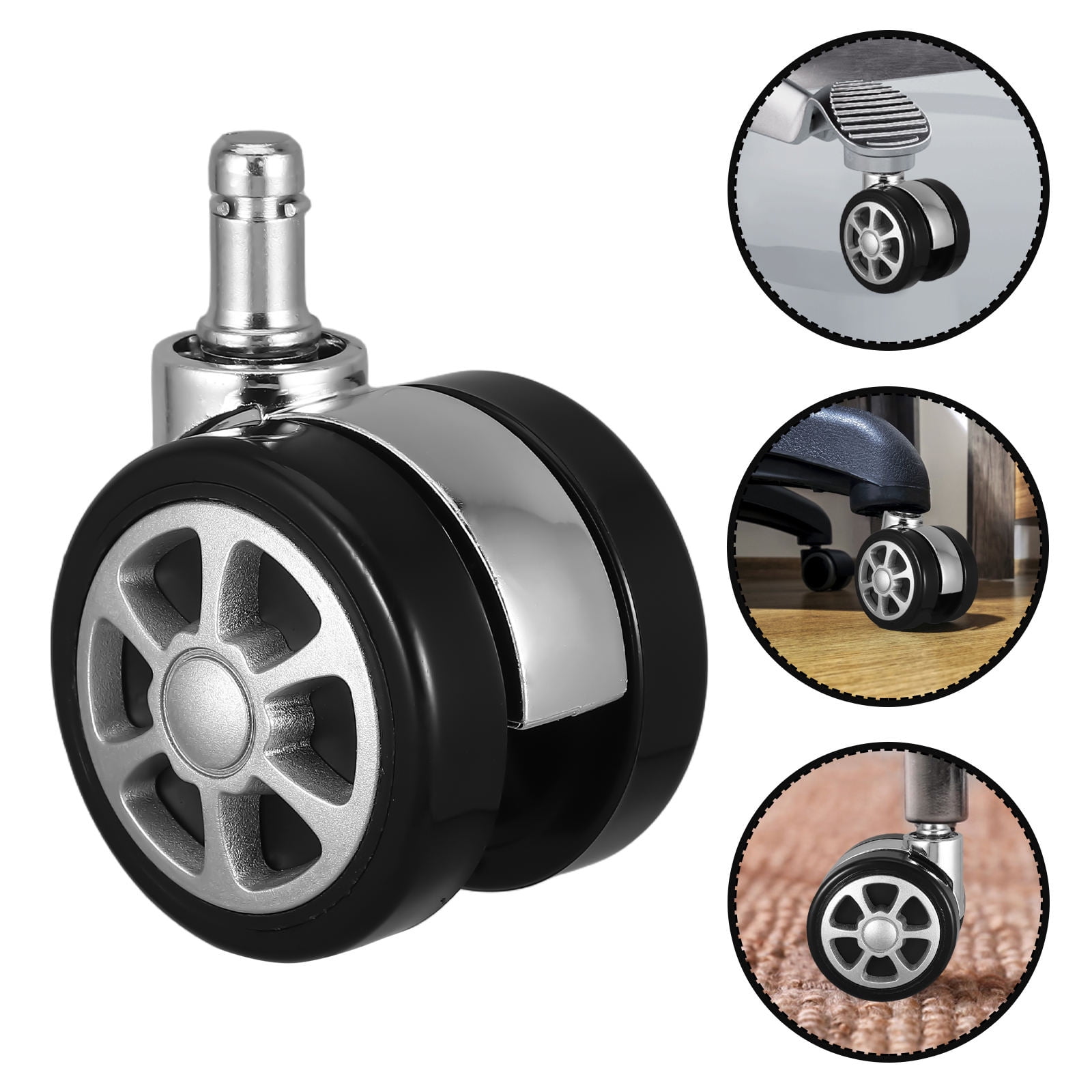 Masteelf 5pcs Office Chair Casters Replacement Heavy Duty Caster Wheels ...