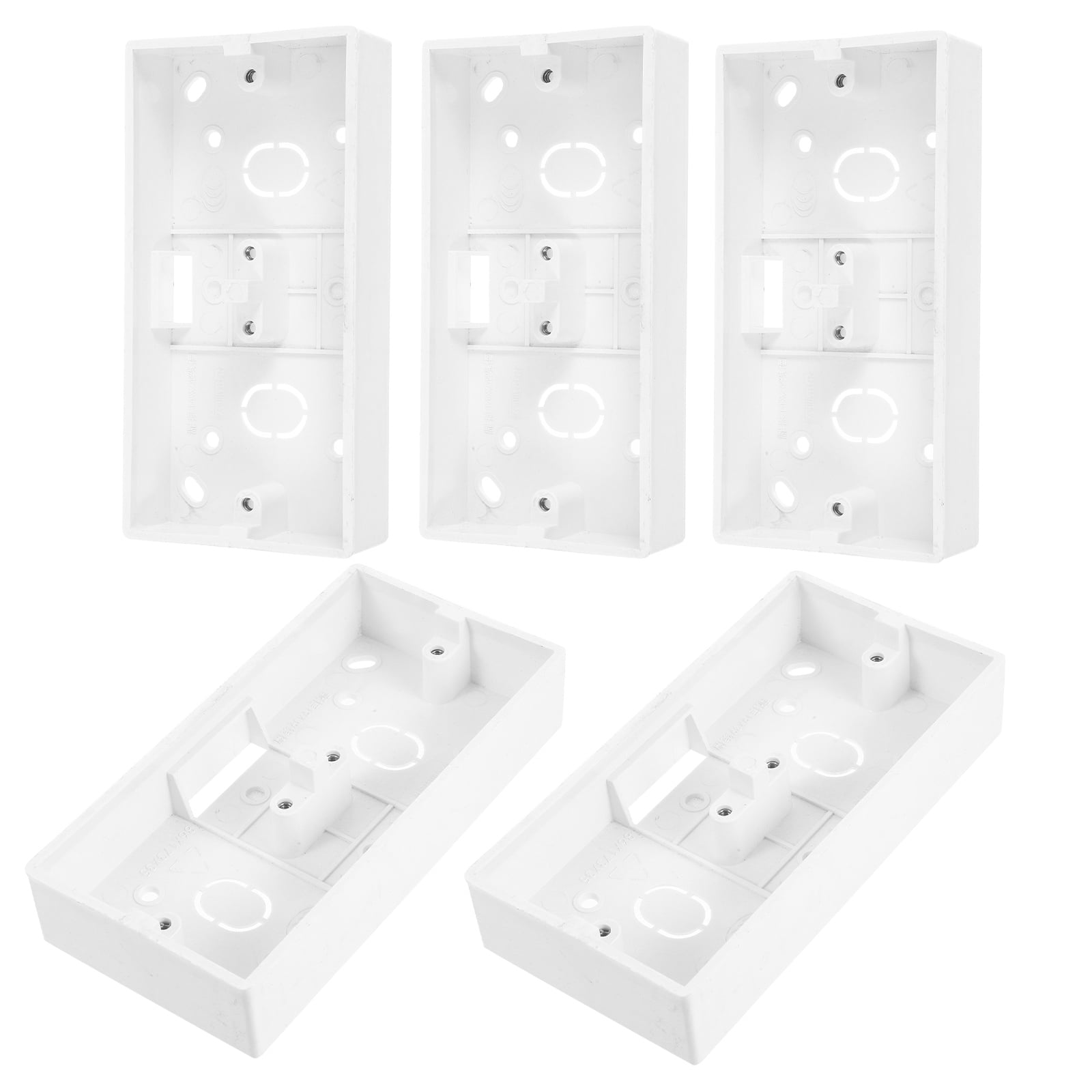 Masteelf 5pcs Wall Mounted Plastic Box Universal Junction Box ...