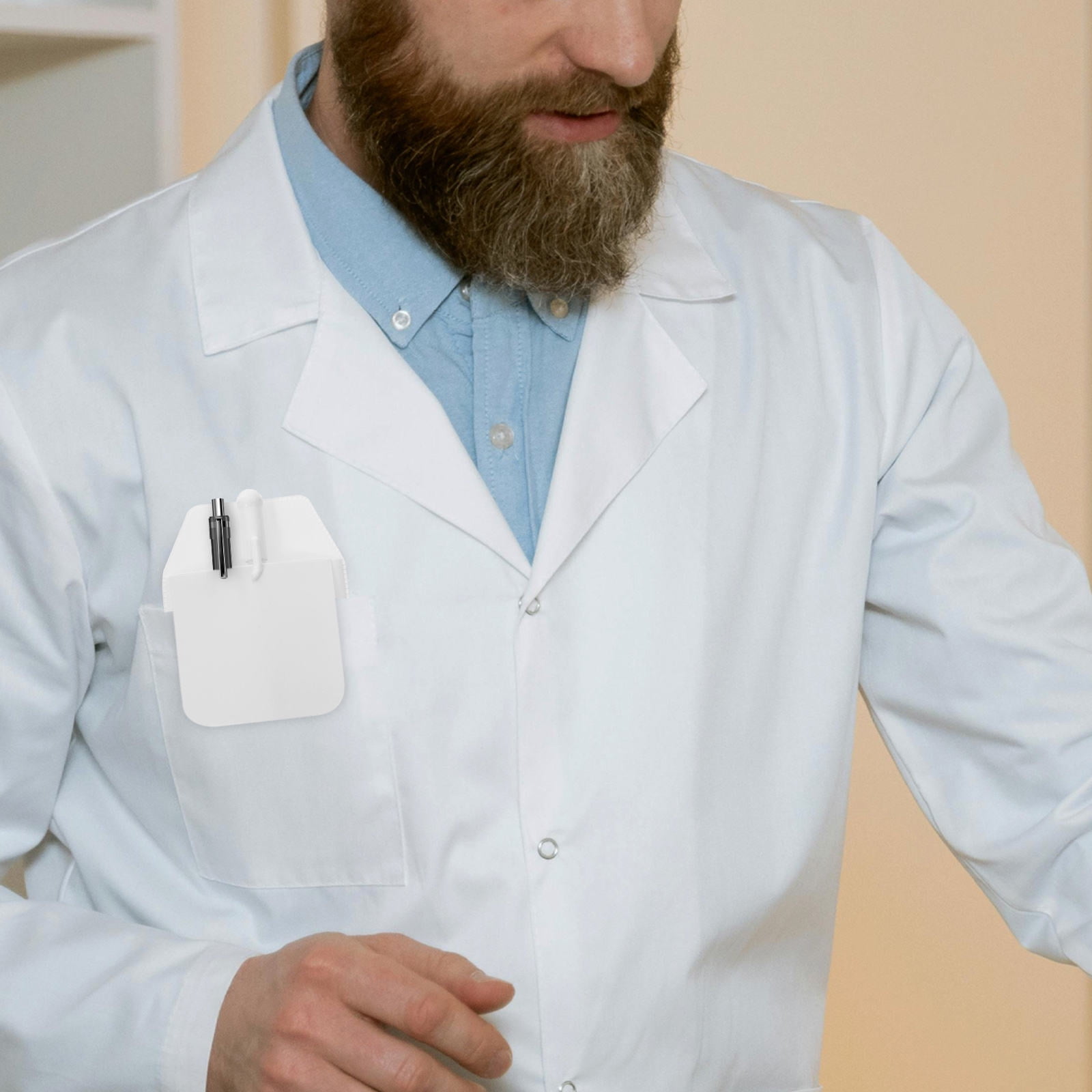 Masteelf 5pcs PVC Pocket Protectors for Shirts and Lab Coats Pen Holder ...