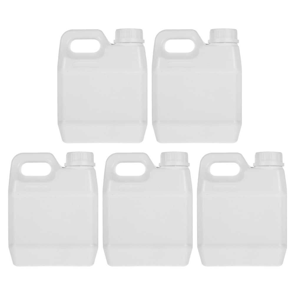 Masteelf 5pcs Plastic Gallon Containers With Lids 1l Bottles For Water ...