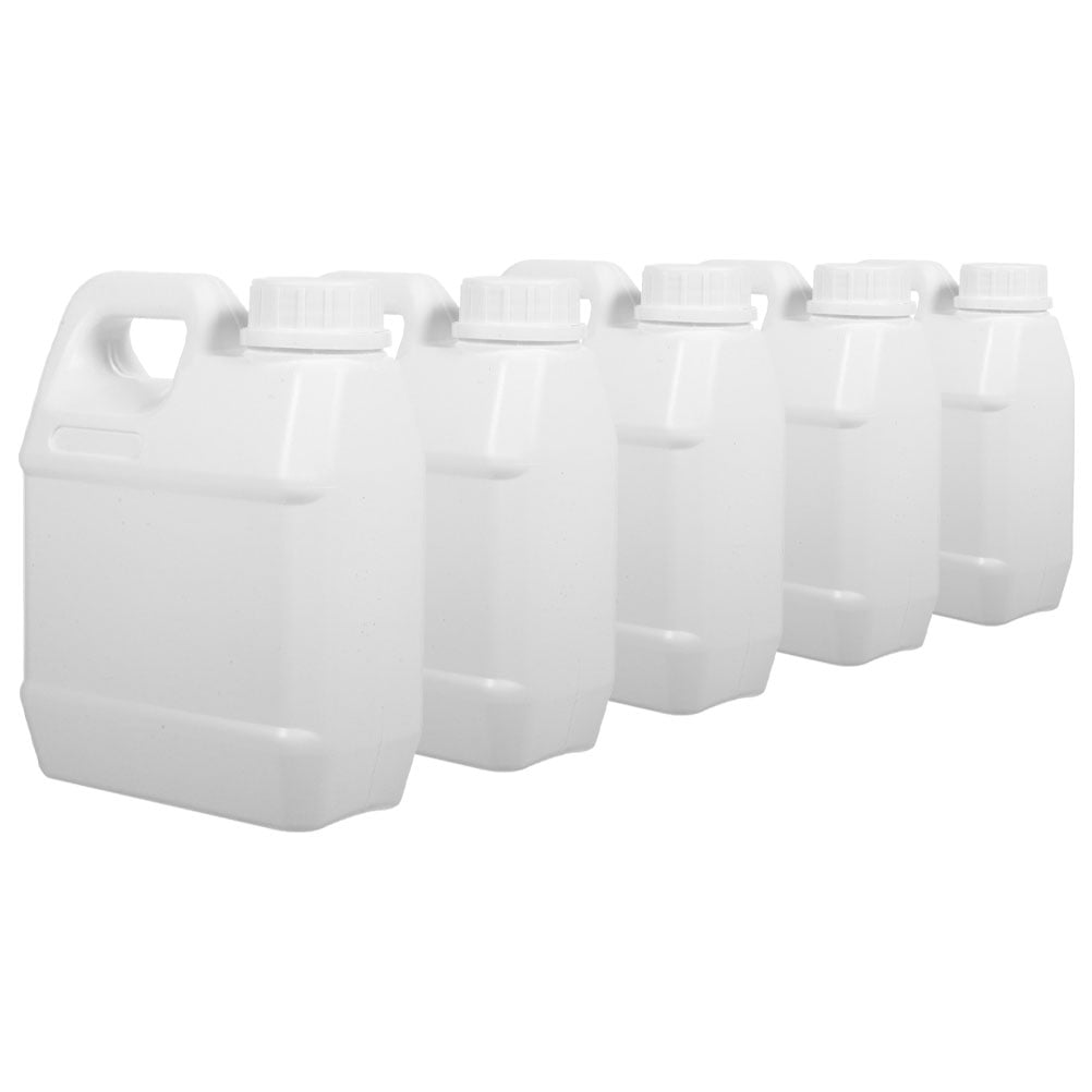 Masteelf 5pcs Plastic Gallon Jugs With Secure Lids For Storing Oil ...