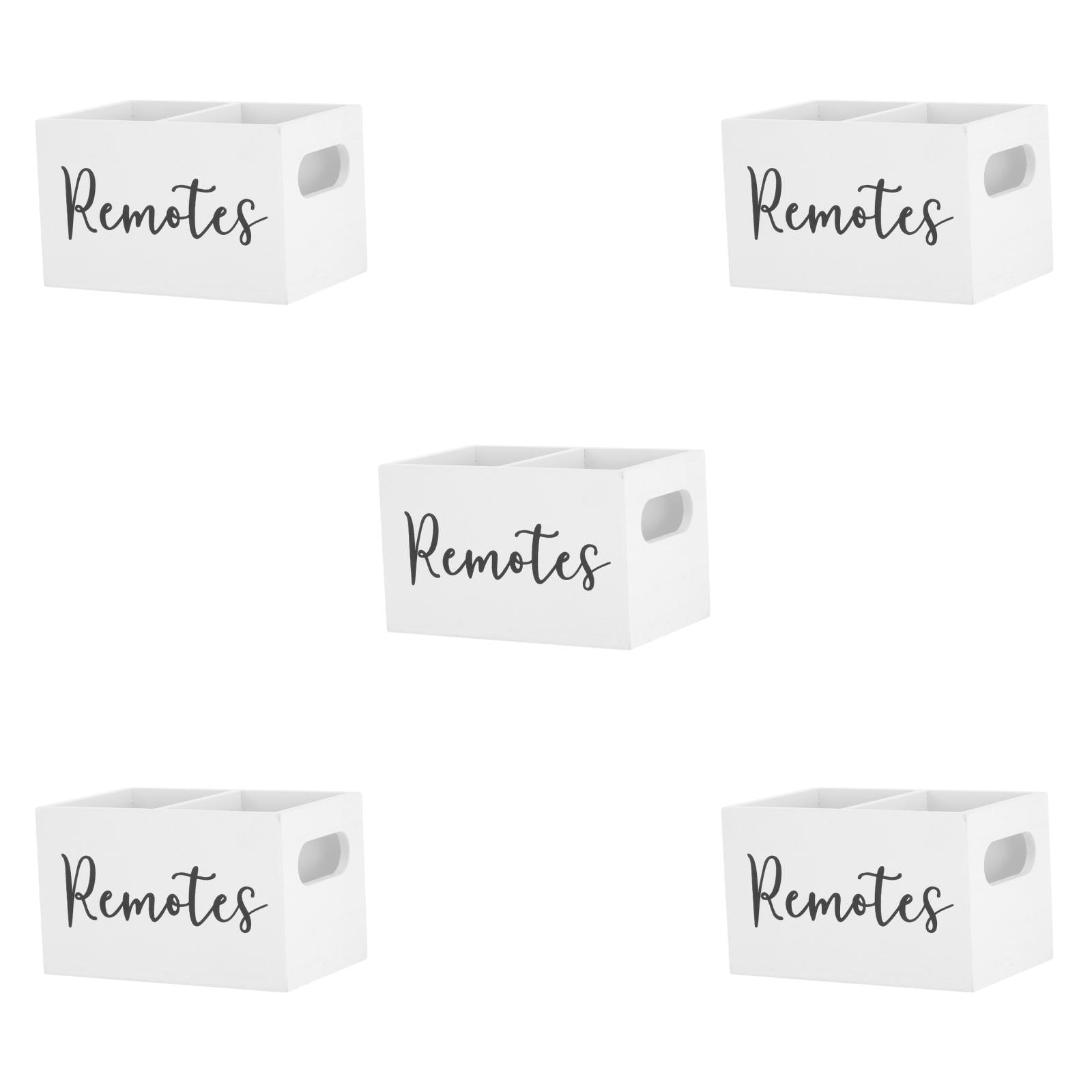 Masteelf 5pcs Remote Control Holder For Living Room Wooden Desk ...