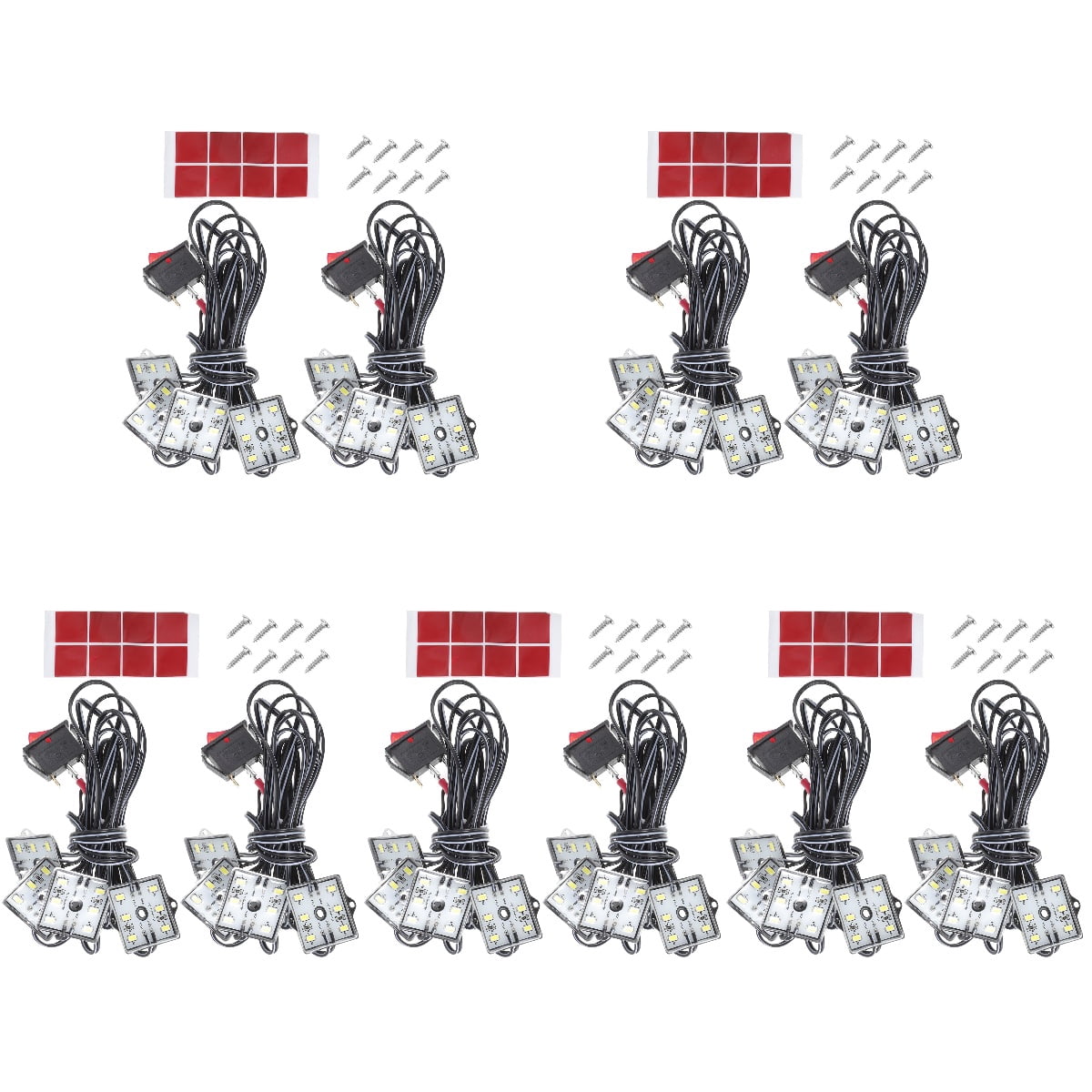 Masteelf 5pcs Showcase Light 12 Volt LED Light Interior Car Light 48 ...