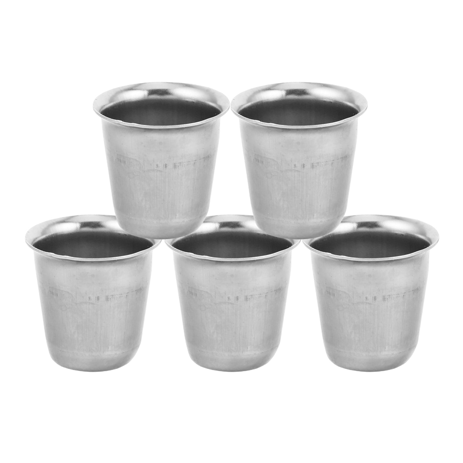 Masteelf 5pcs Stainless Steel Cups For Communion Wine Cup For Church ...