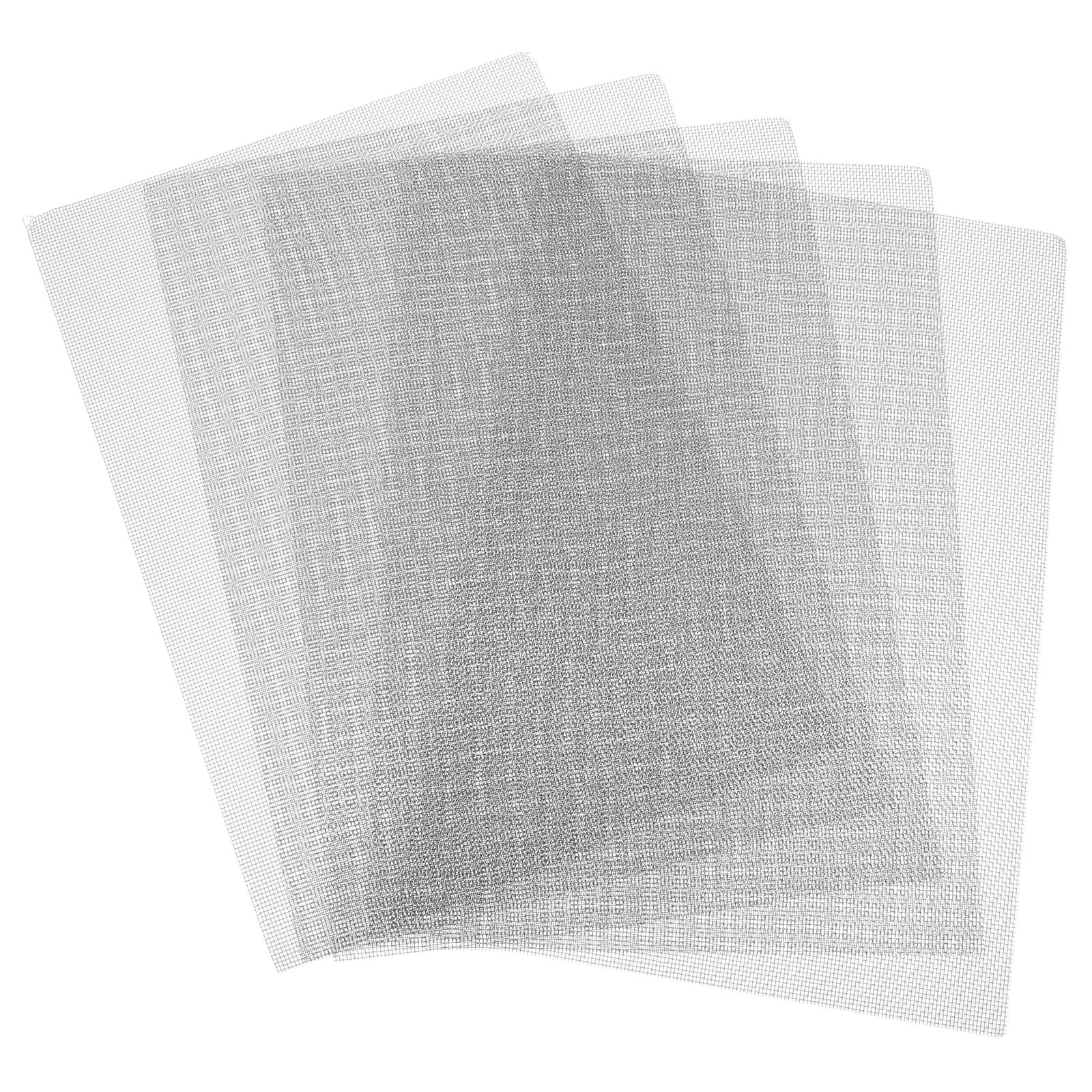 Masteelf 5pcs Stainless Steel Mesh Screen Woven Wire Mesh Sheet For Diy ...