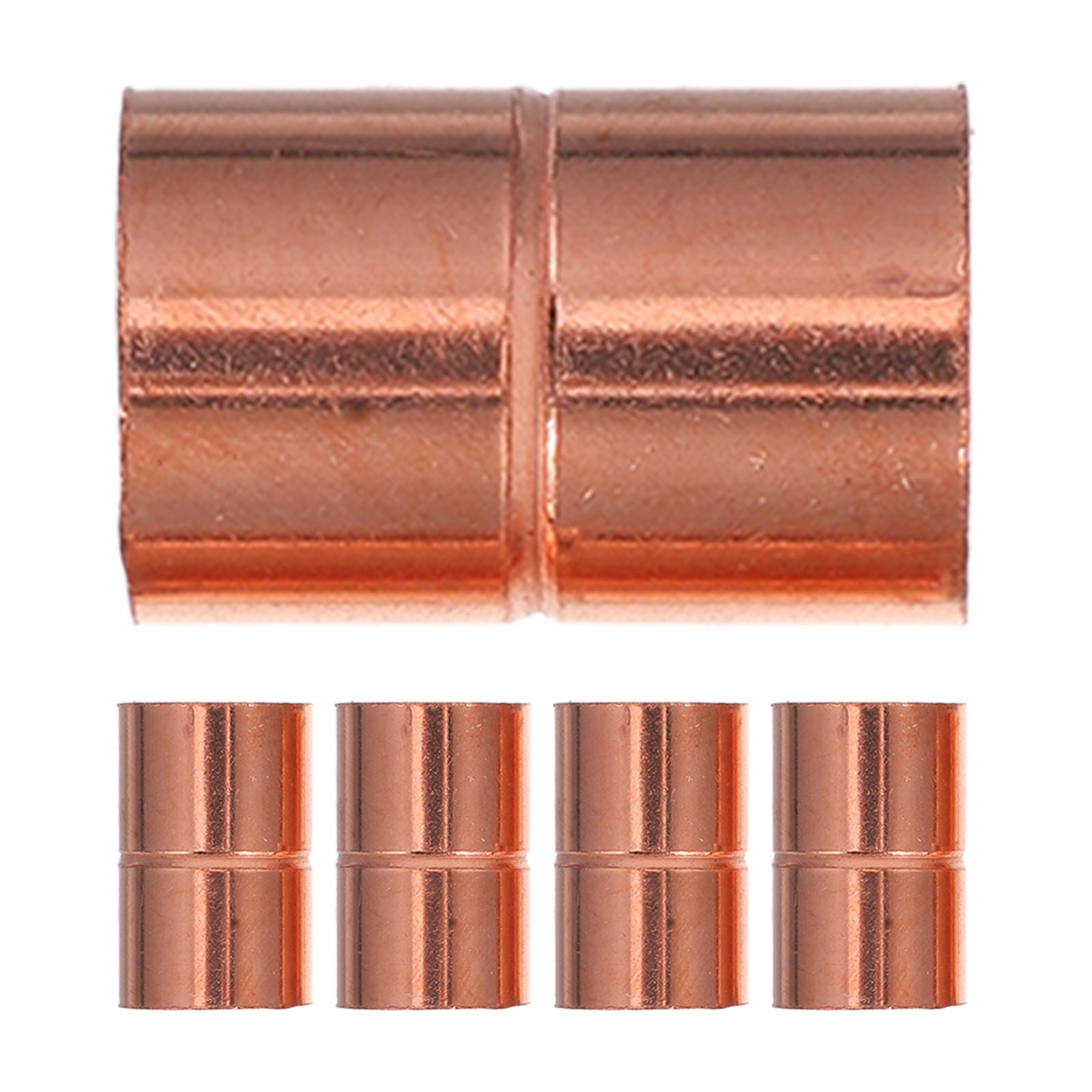 Masteelf 5pcs Straight Copper Coupling Fittings for HVAC Systems ...