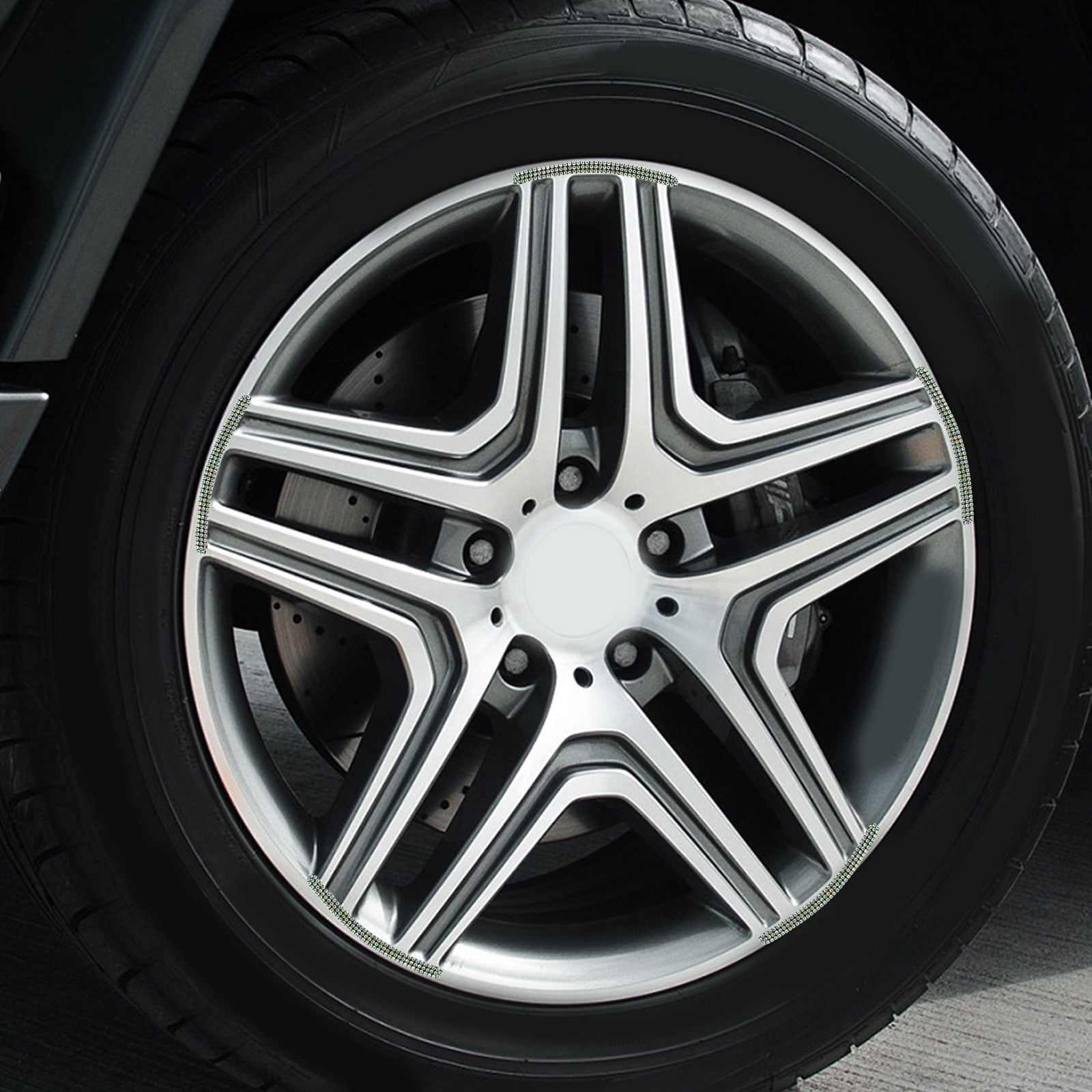 Masteelf 5pcs Wheels Rim Sticker Wheel Decals Car Rims Stickers Bike ...