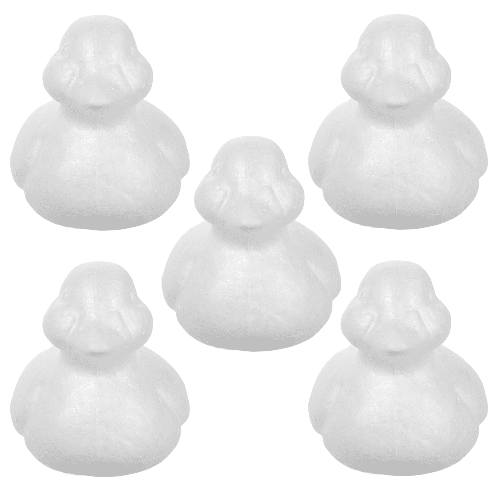 Masteelf 5pcs White Foam Duck For Diy Crafting Polystyrene Duck Shapes ...