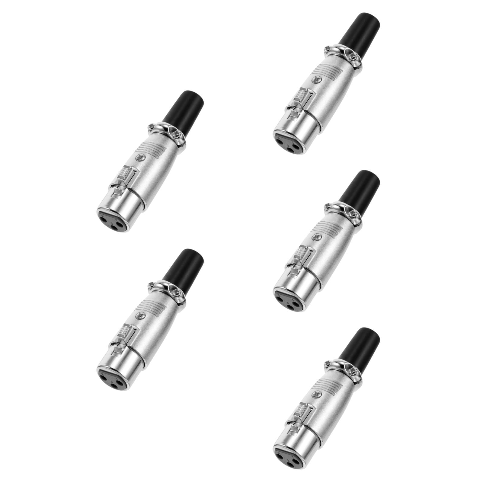 Masteelf 5pcs XLR Terminal Connector Microphones Balanced XLR Cable ...