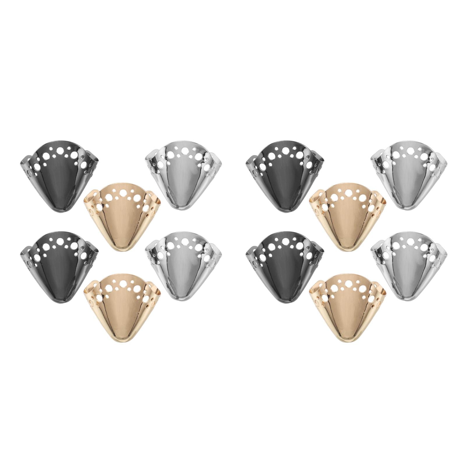 Masteelf 6 Pairs Dress Shoe Cap Covers Metal High Heel Caps High Heel ...