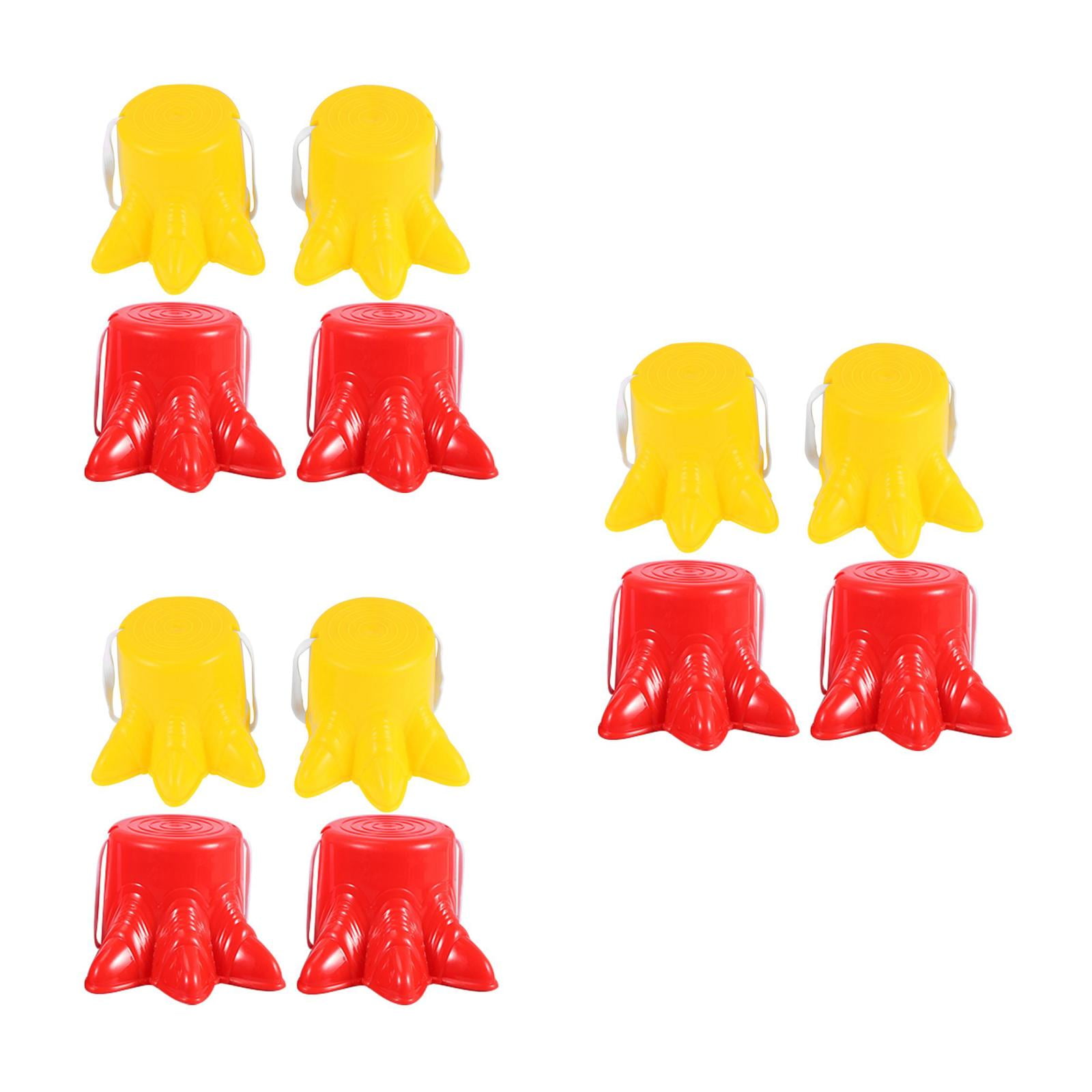 Masteelf 6 Pairs Kids Stepper Toy Bucket Stilts Plastic Walking Cups ...