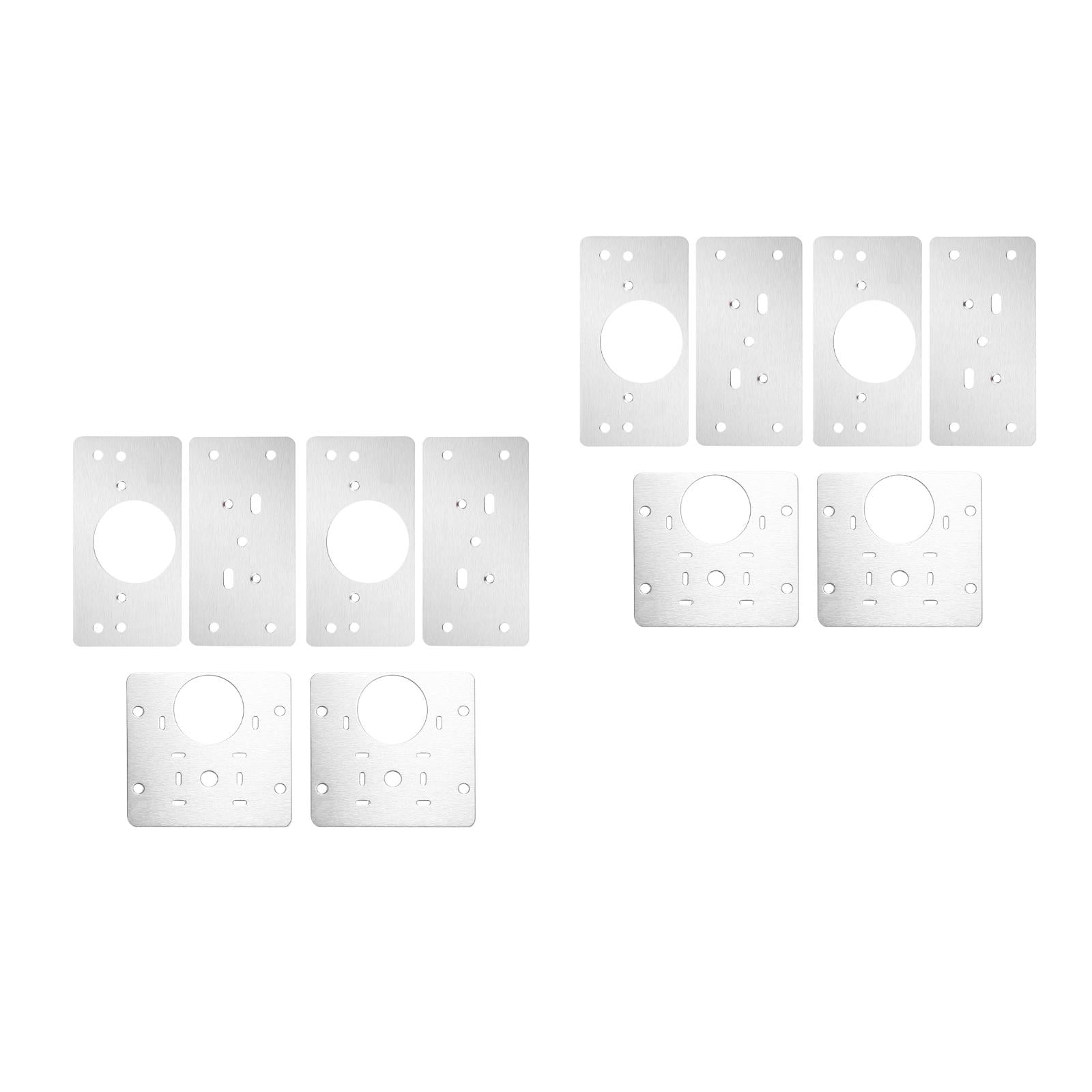 Masteelf 6 Pairs Stainless Steel Hinge Repair Plates Home Cabinet Hinge ...