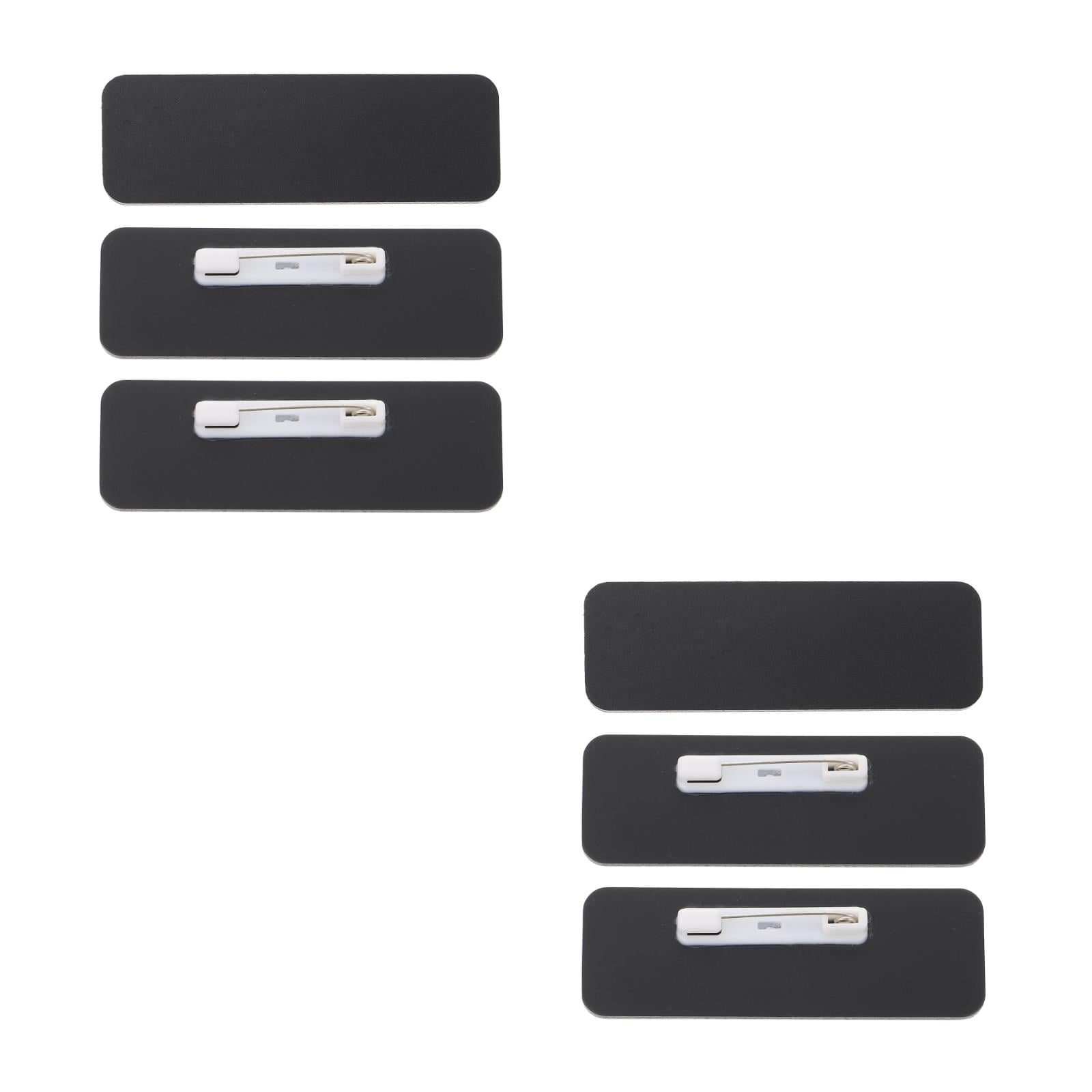 Masteelf 6 Pcs Blank Name Badges DIY Name Badges Office Supplies ...