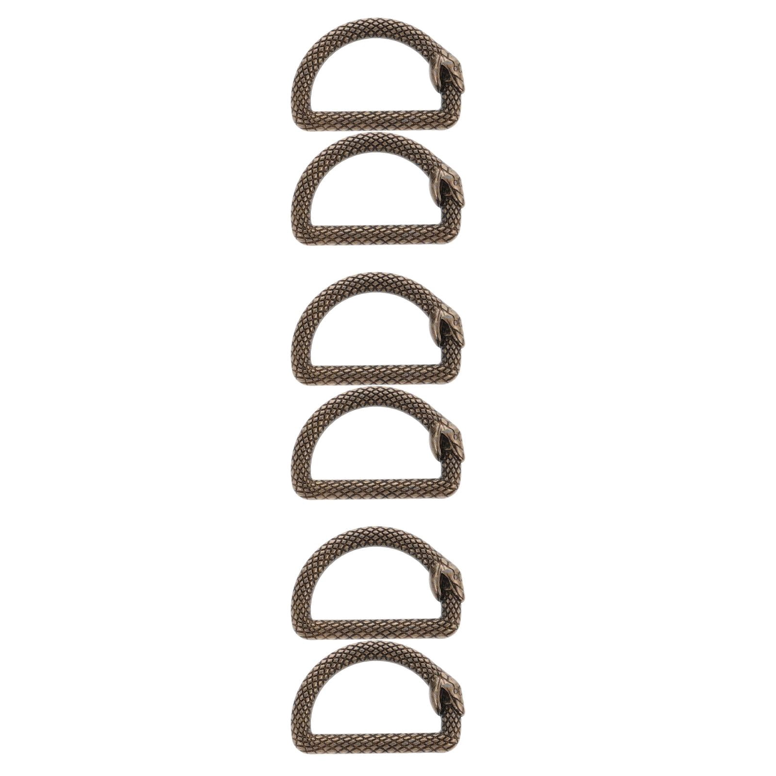 Masteelf 6 Pcs D Ring Keychain Clip Metal D Ring For Bag Making Sewing ...