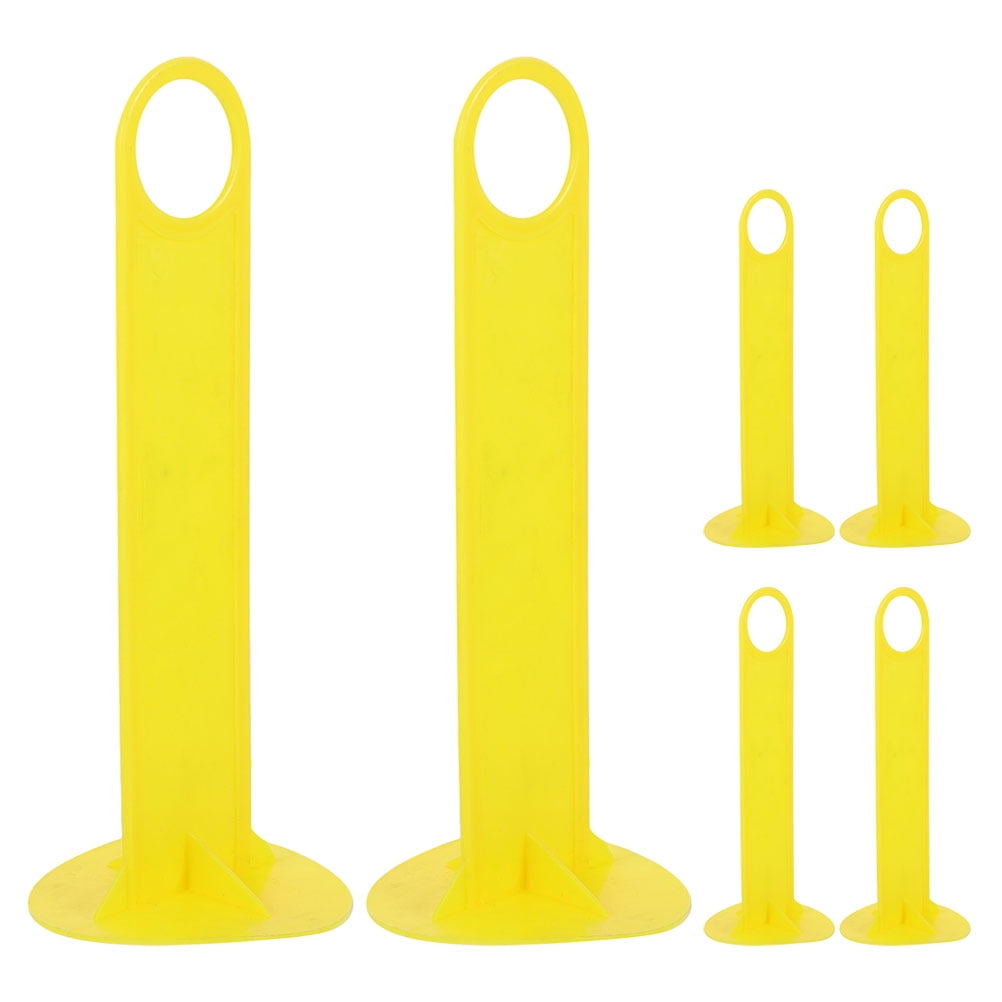 Masteelf 6 Pcs Disc Cone Storage Rack Soccer Practice Equipment Yellow ...
