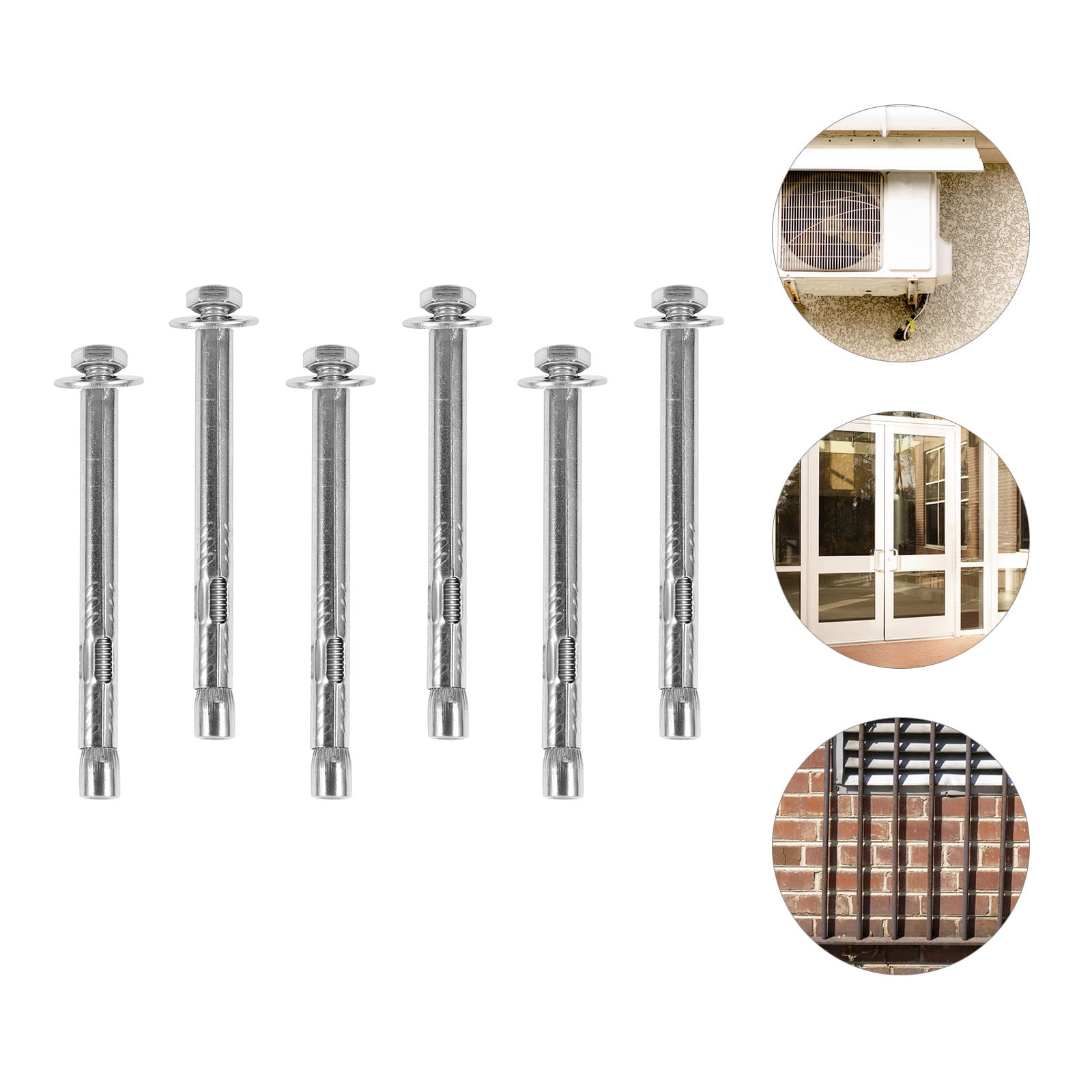 Masteelf 6 Pcs Expansion Screw Anchors Nut and Bolt Drywall Bolts ...